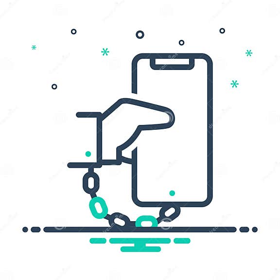 Mix Icon for Dependent, Dependanat and Reliant Stock Vector ...