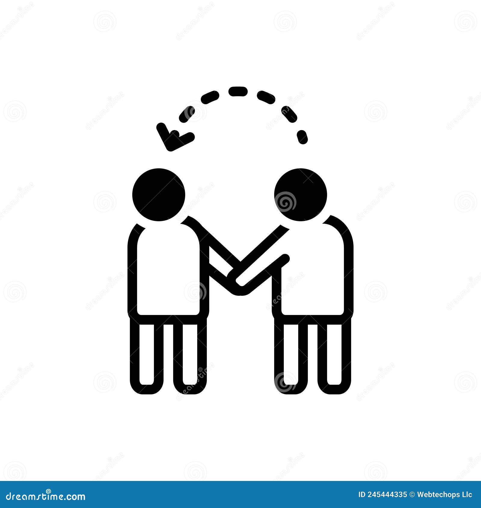 Black Solid Icon for Depends, Dependent and Based Stock Vector ...