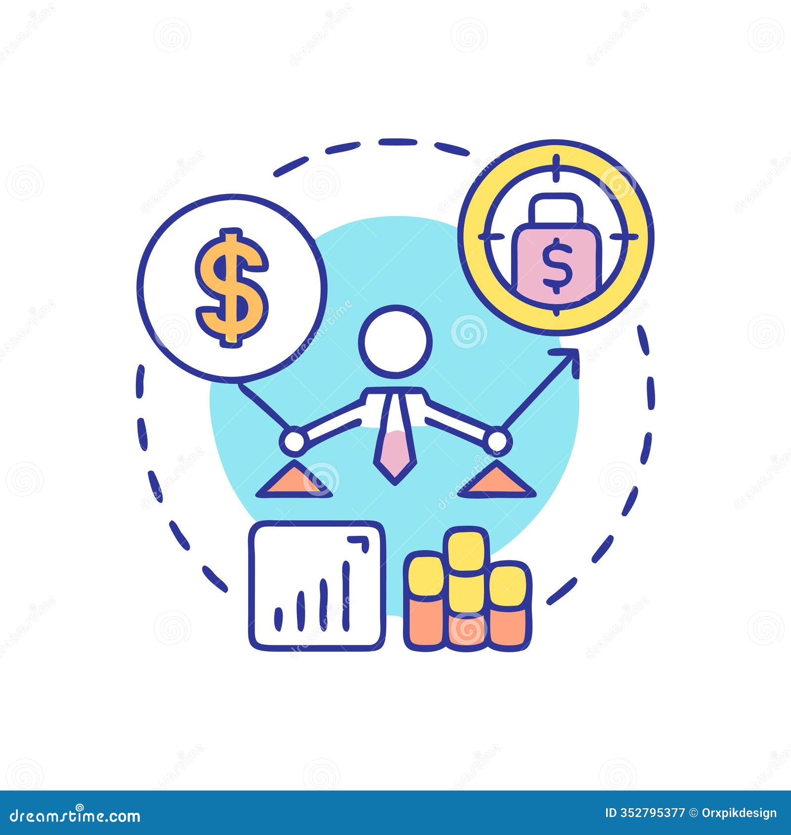 Business Diversification, Distribution, Market Icon. Element Of Money ...