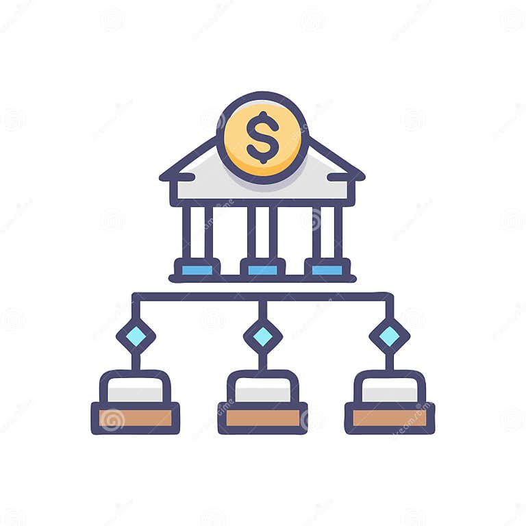 Dynamic Business Capital Structure Icon Stock Vector - Illustration of ...