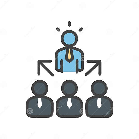 Dynamic Business Leadership Development Icon Stock Vector ...