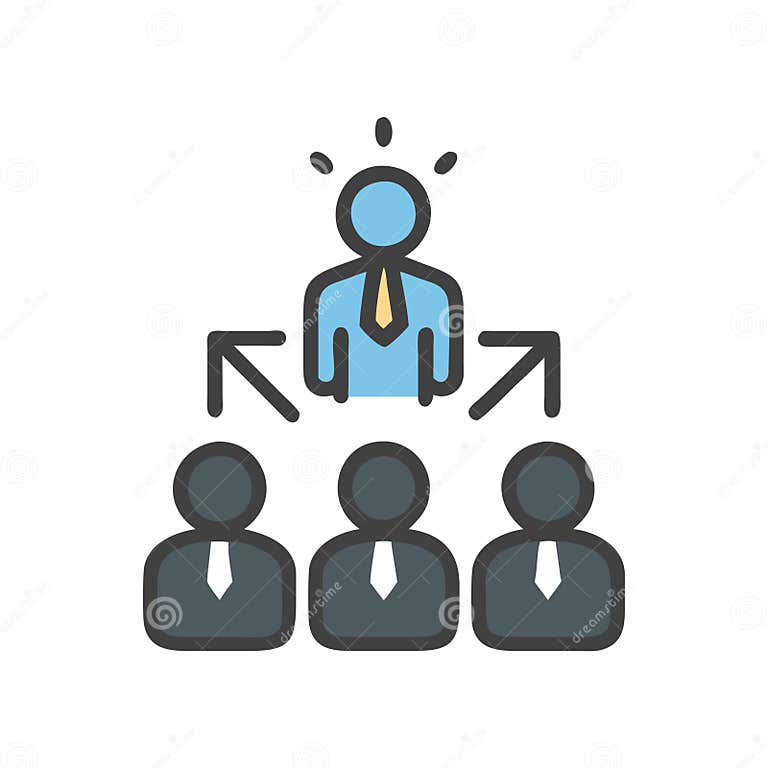 Dynamic Business Leadership Development Icon Stock Vector ...