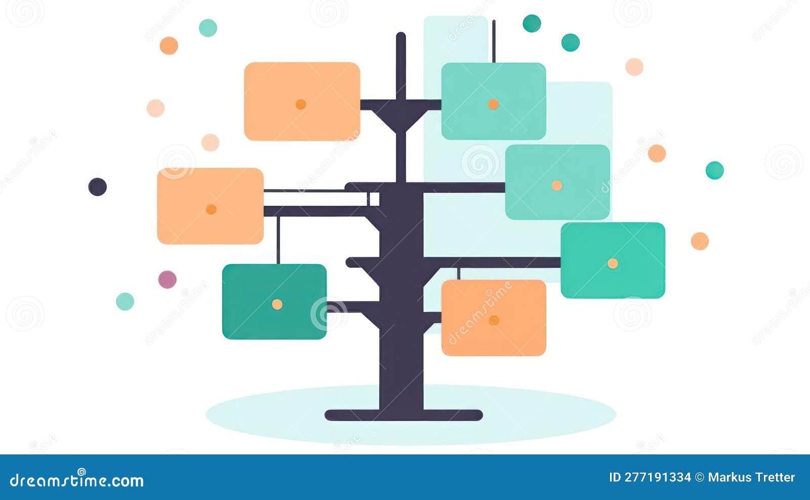 A Clustering Icon Representing the Grouping of Data into Similar ...