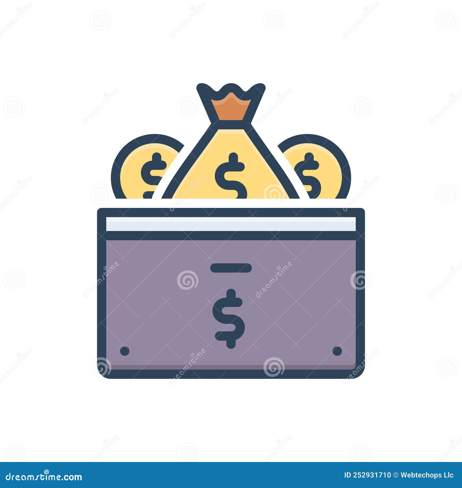 Money Credited Icon Vector Illustration | CartoonDealer.com #120048056