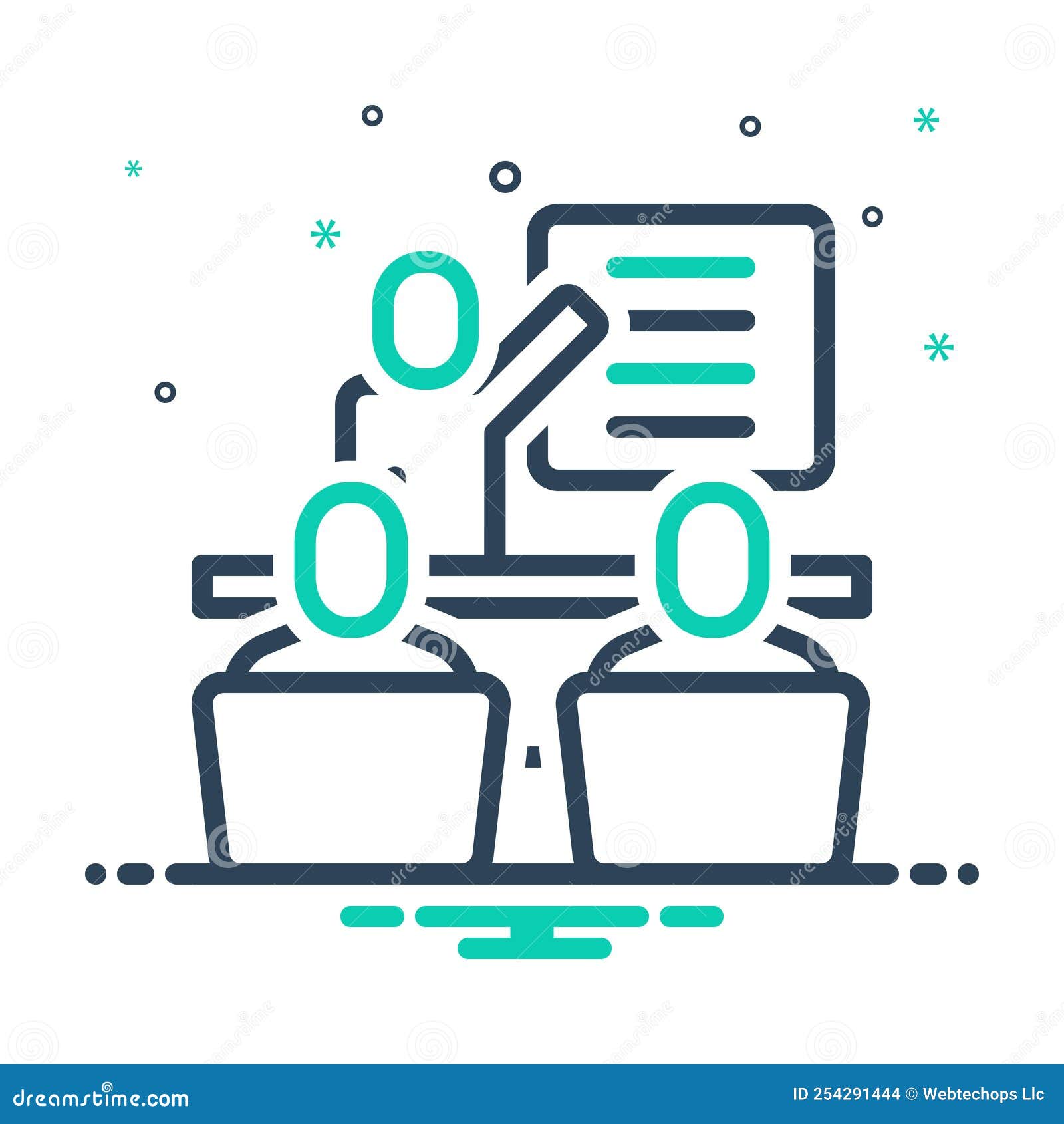 Mix Icon for Describes, Specify and Represent Stock Vector ...