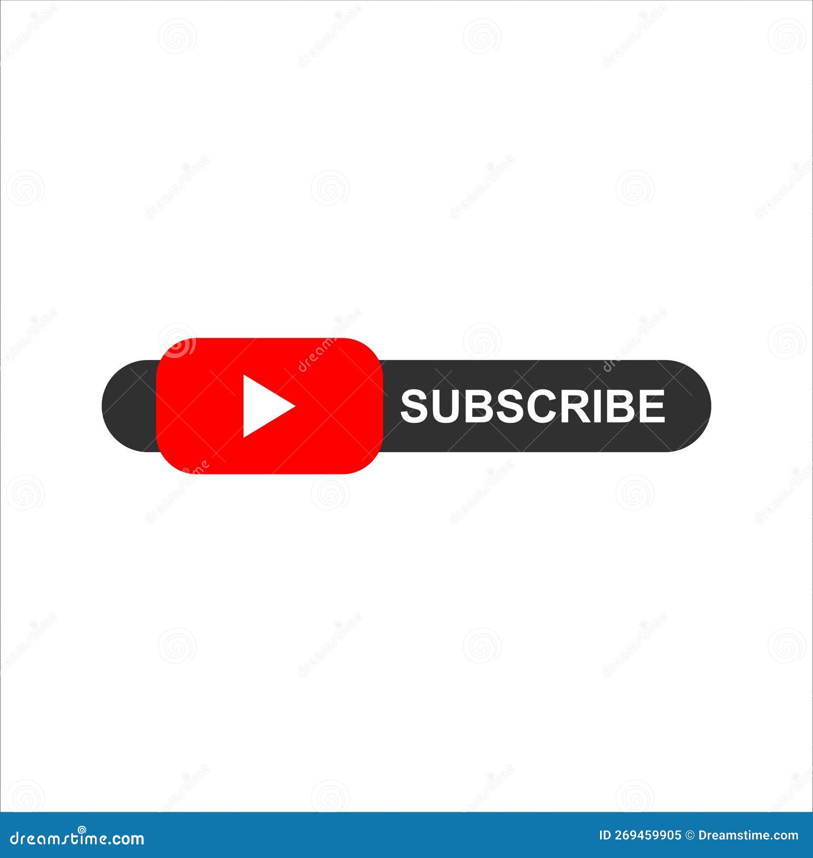 Modern Flat Youtube Icon stock vector. Illustration of templates ...