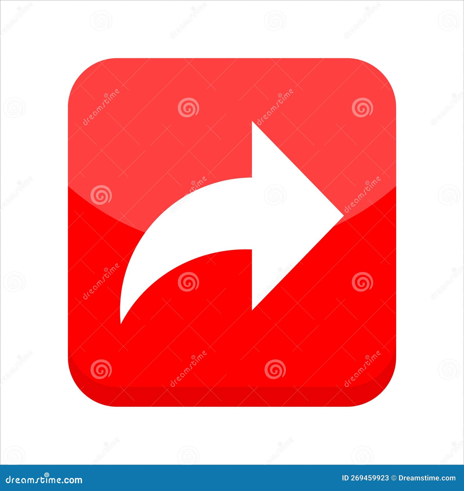 Modern Flat Youtube Icon stock vector. Illustration of sign - 269459923