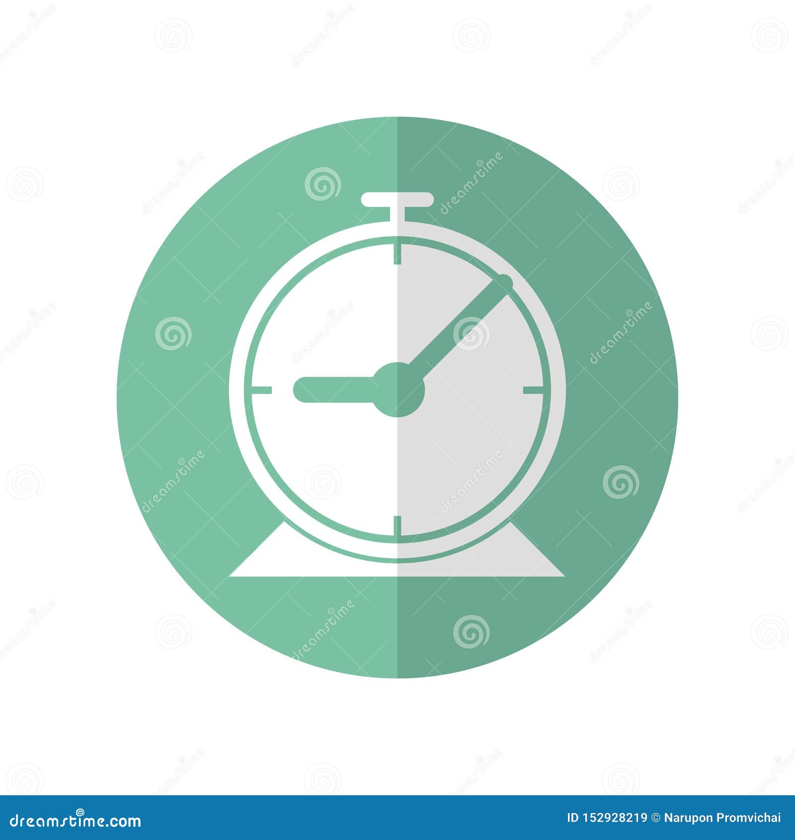 Icon Design of Clock for Setting a Time Include Meeting, Get Up ...
