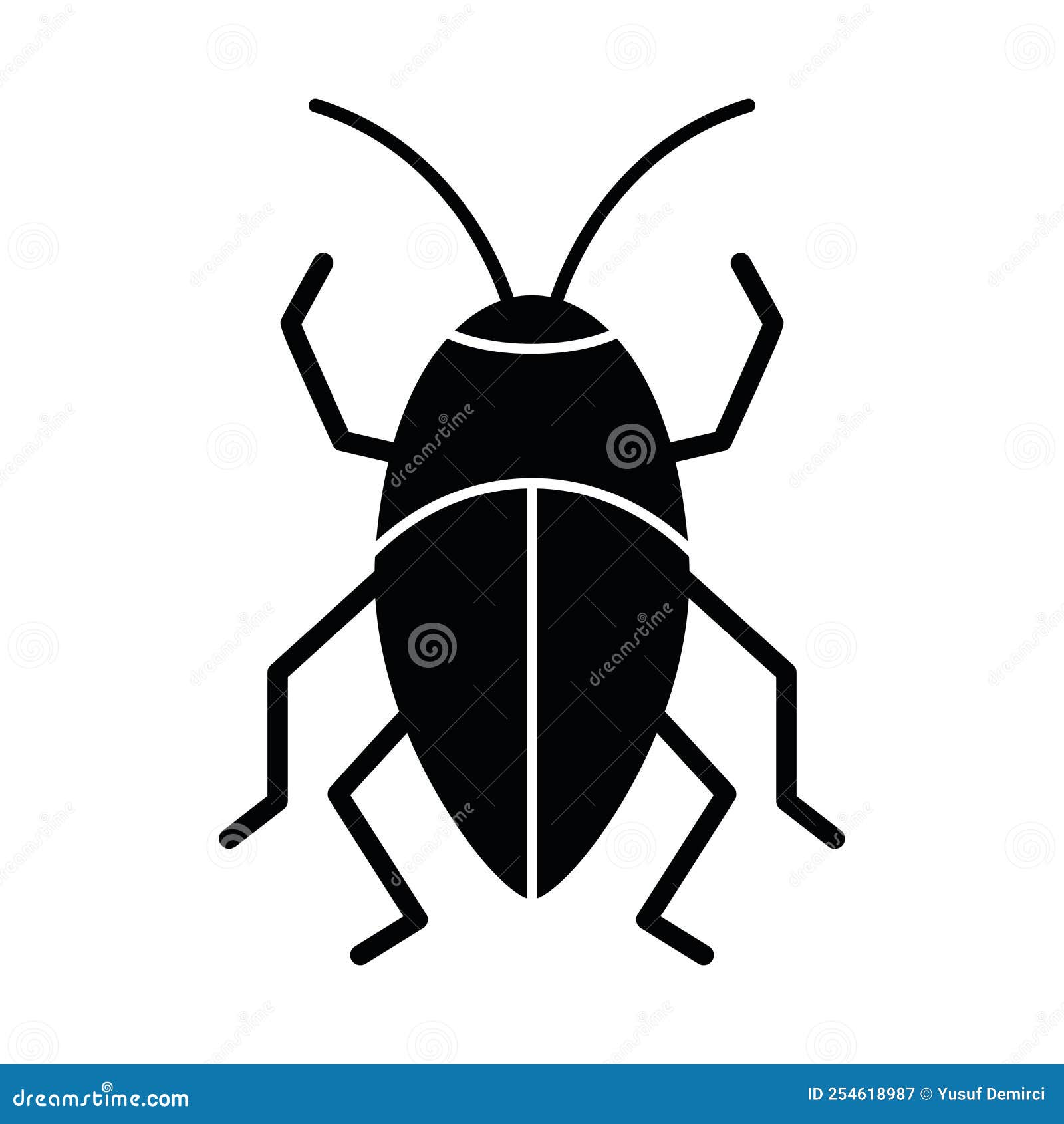 Icon Design of a Cockroach stock illustration. Illustration of insect ...