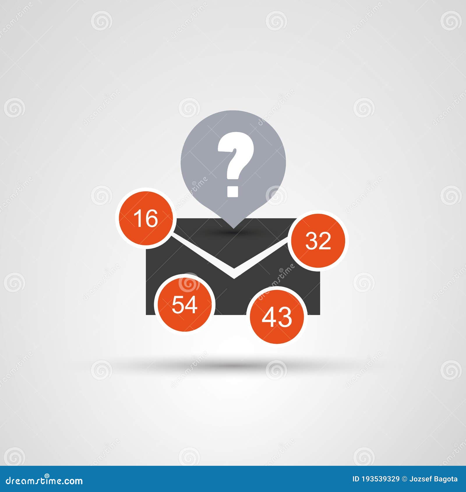 Icon Design Concept with Envelope - Too Many Messages Stock Vector ...