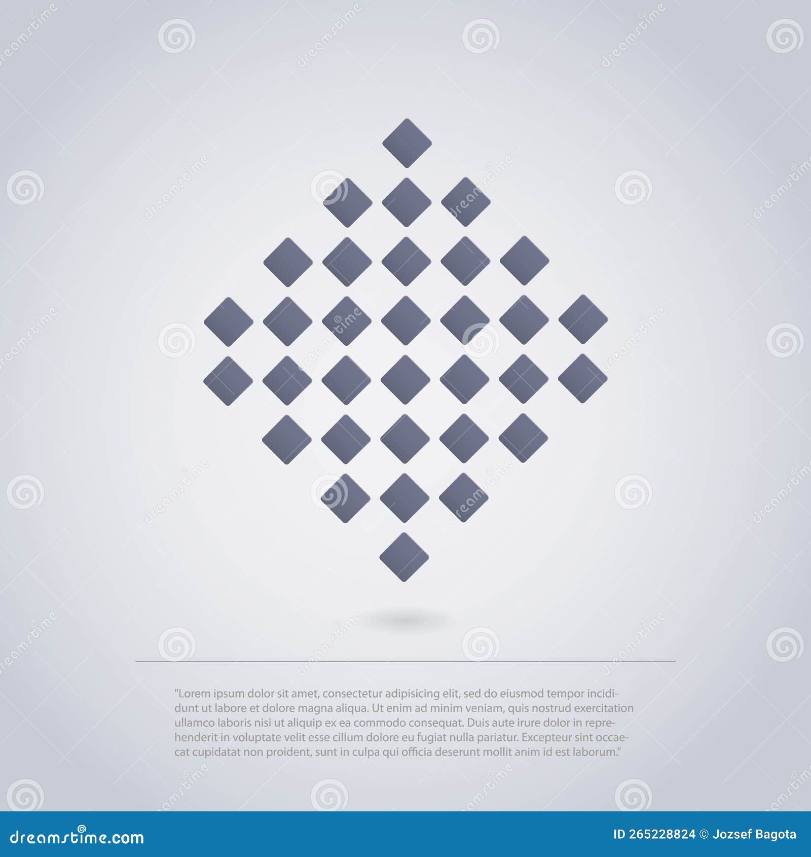 Icon Design Made of Squares for Infographics or Different Types of ...
