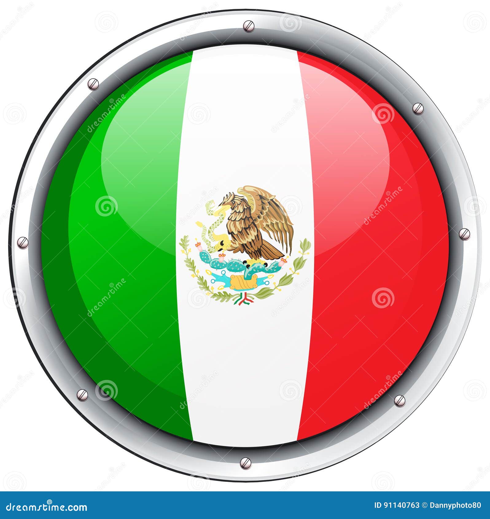 Icon Design for Mexico Flag Stock Vector - Illustration of nation ...