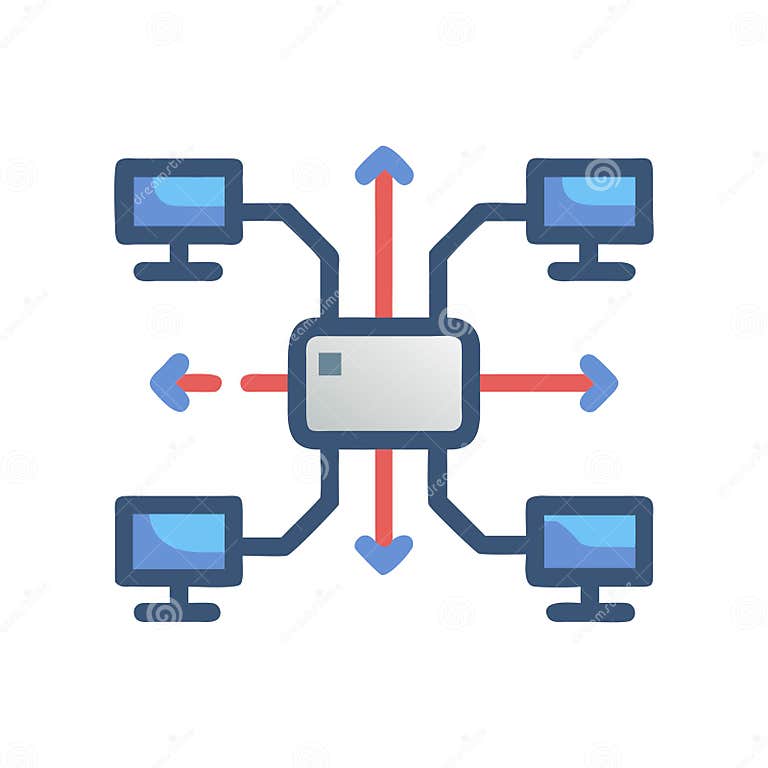 Icon for Open Network Connections Stock Vector - Illustration of user ...