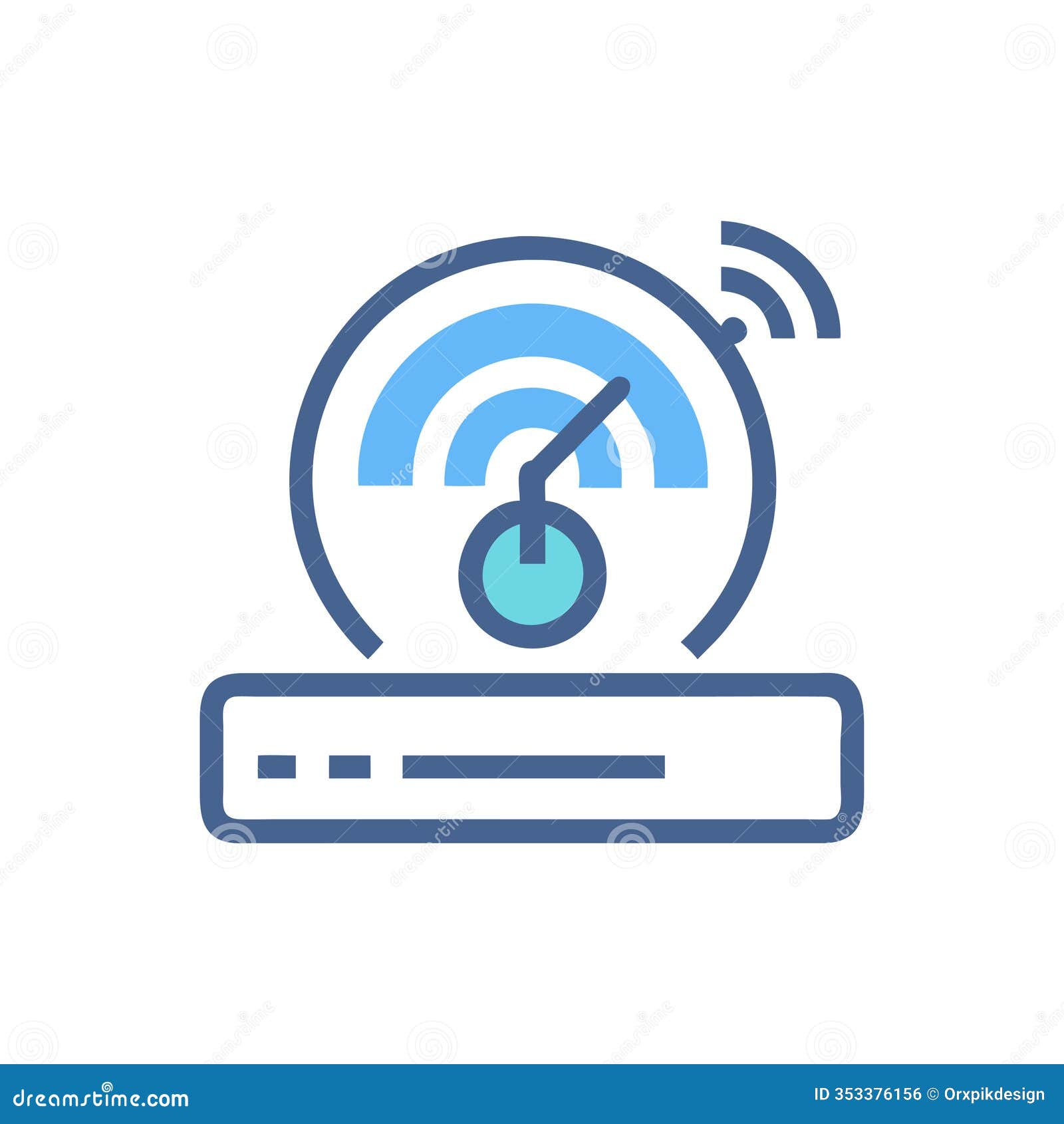Icon Representing Dial-Up Internet Services Stock Vector - Illustration ...