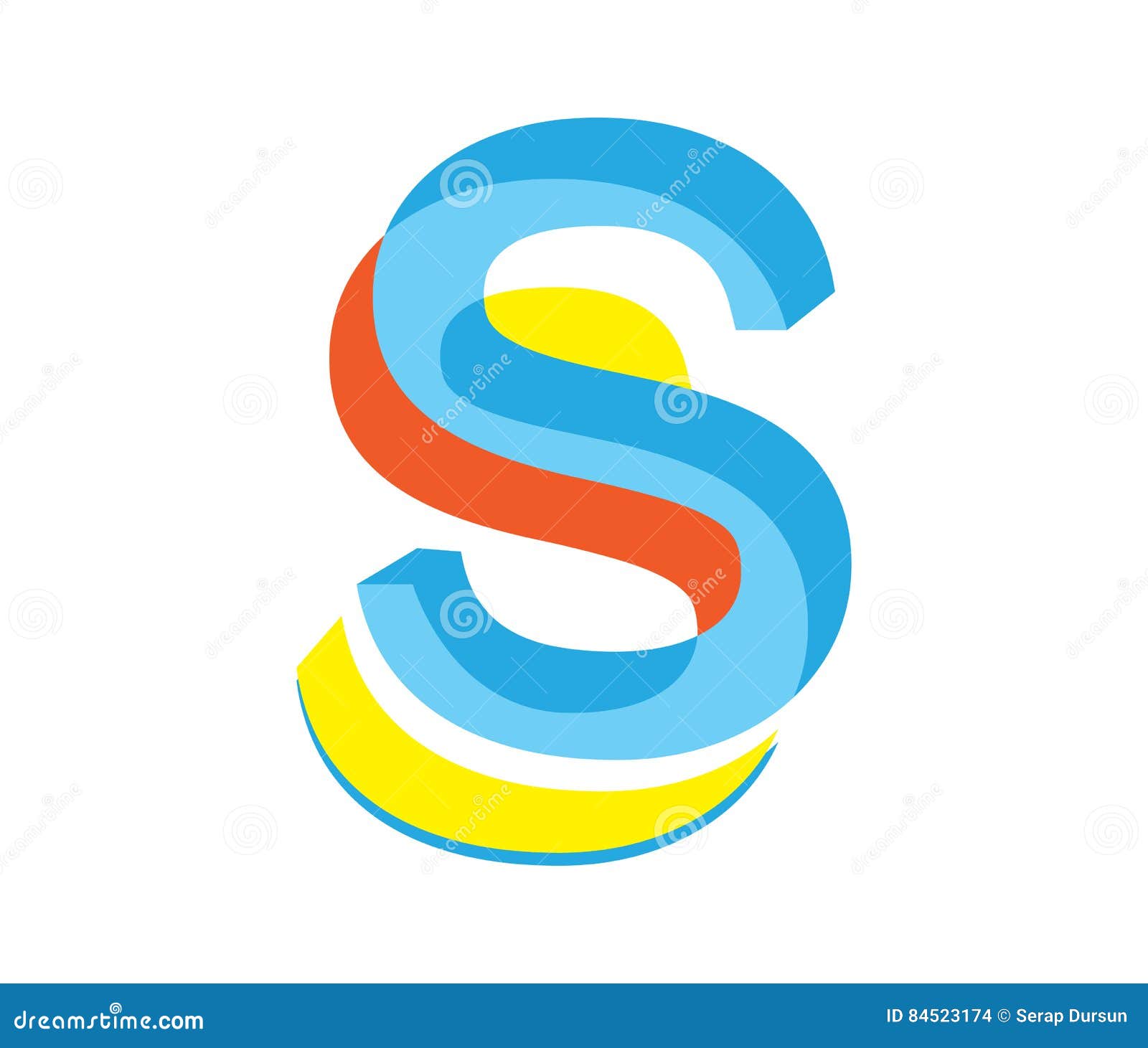 Icon Design for S Letter stock vector. Illustration of design - 84523174