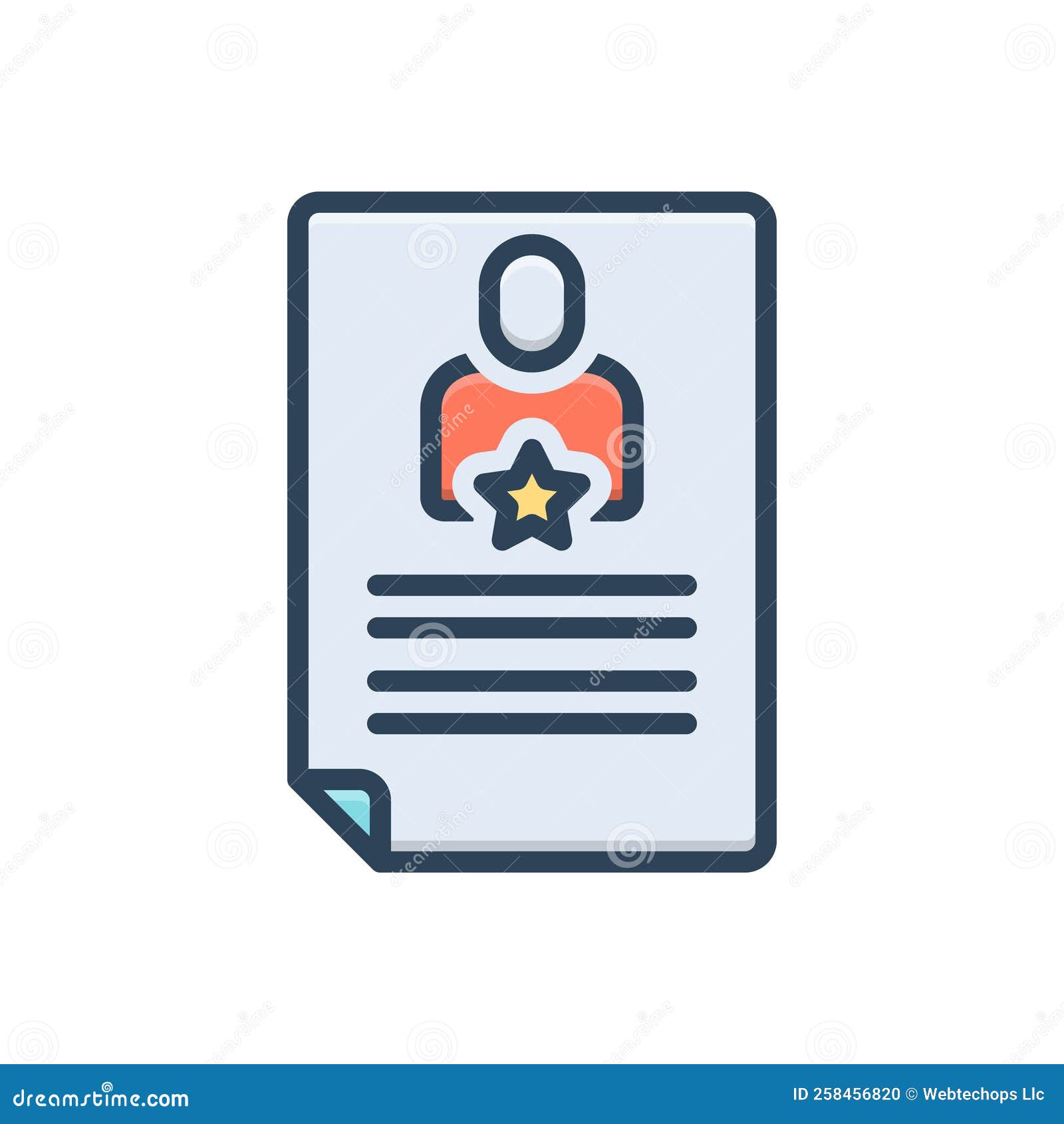 Color Illustration Icon for Designation, Appointment and Concept Stock ...
