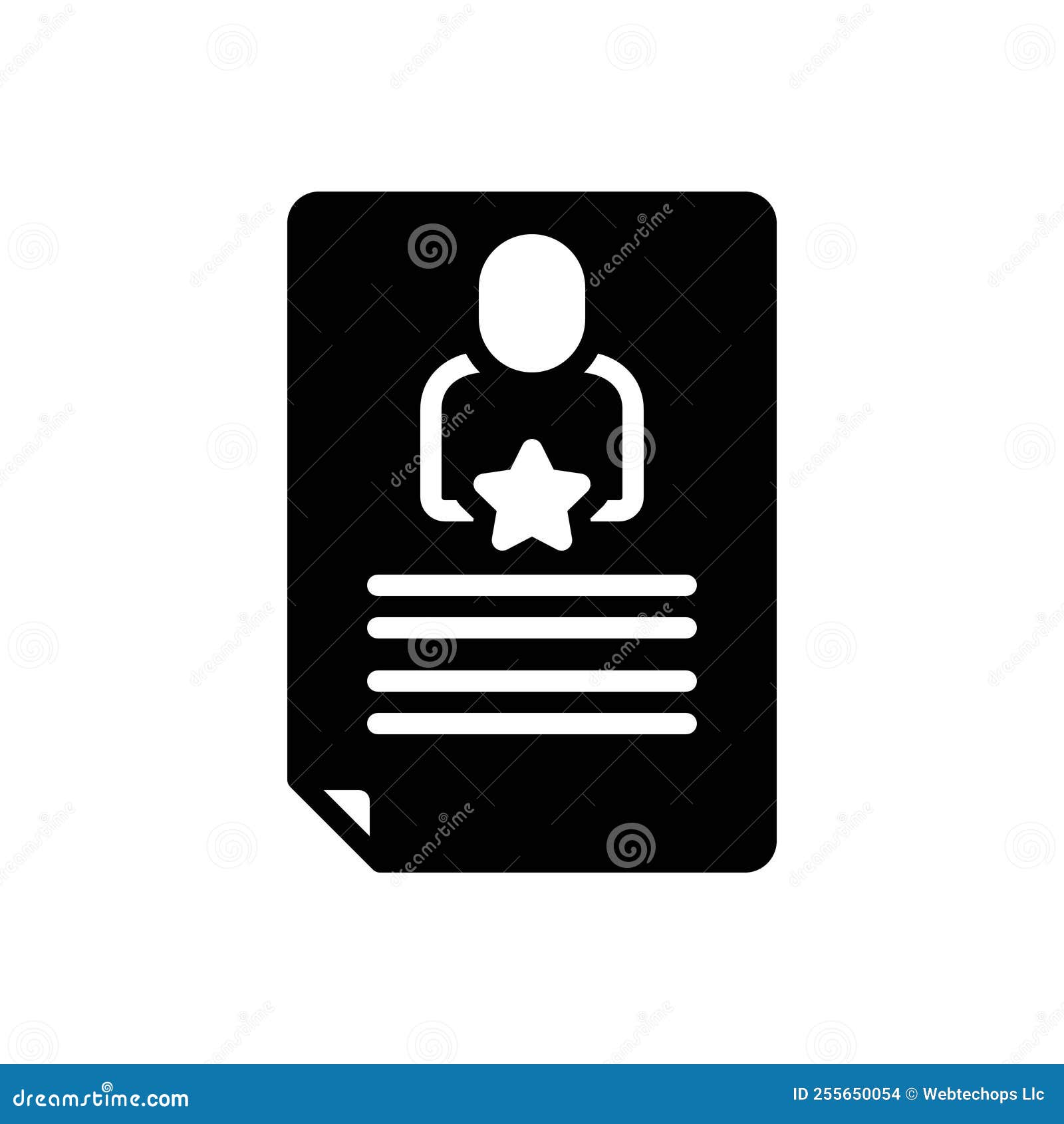 Black Solid Icon for Designation, Appointment and Concept Stock Vector ...