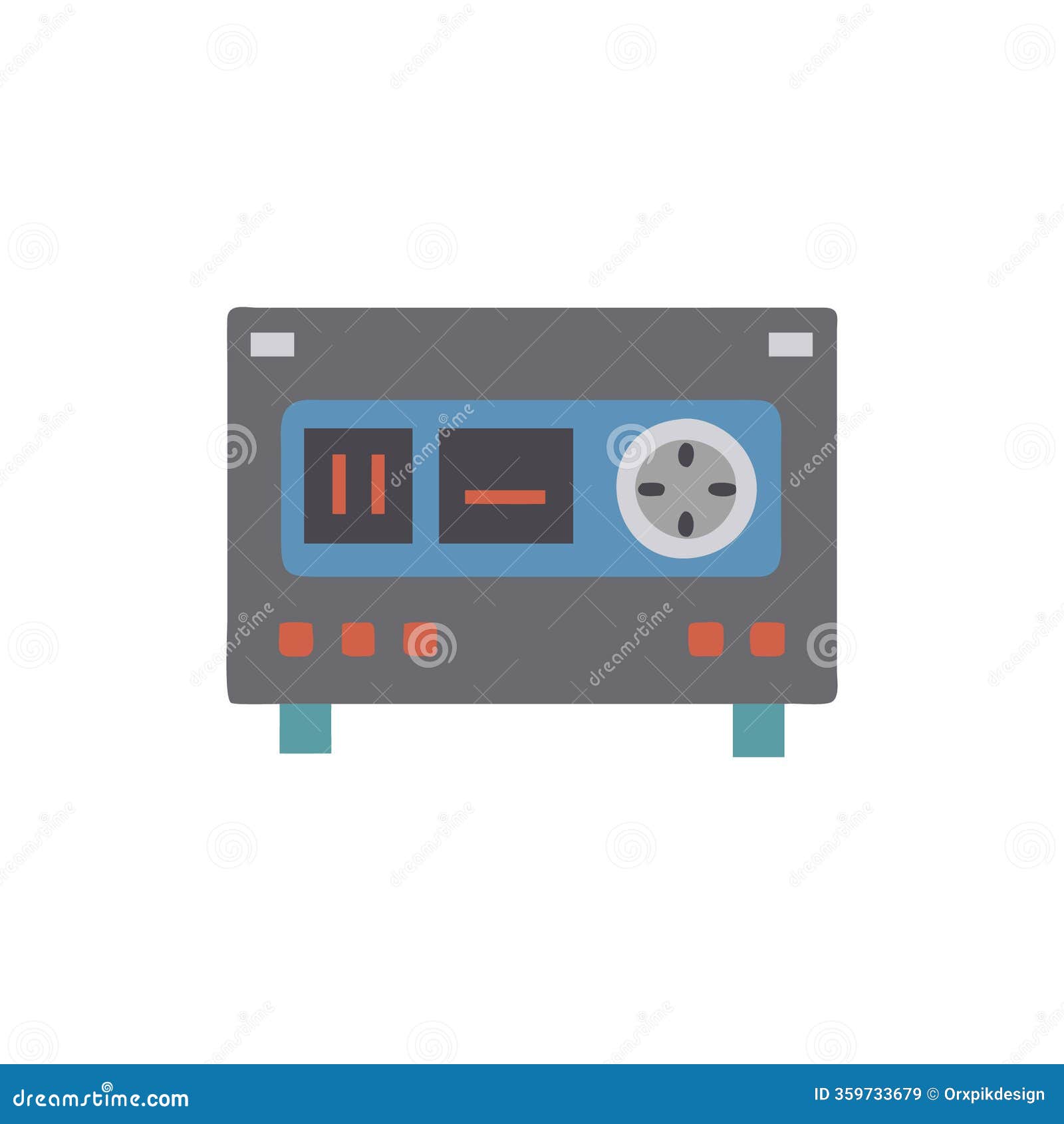 Icon of DC Power Supply for Electrical Systems Stock Illustration ...