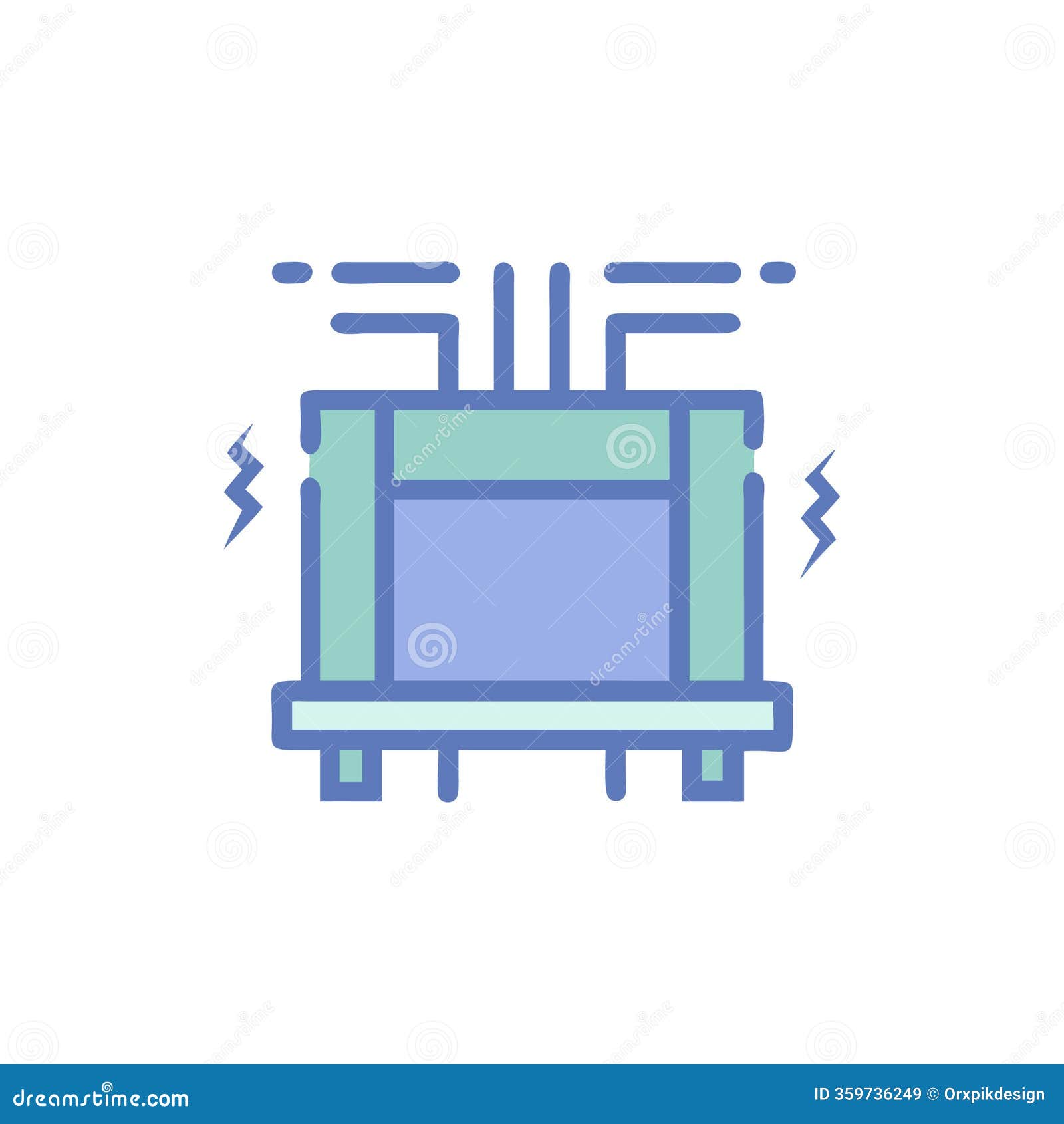 Icon of High Frequency Transformer for Energy Management Stock ...