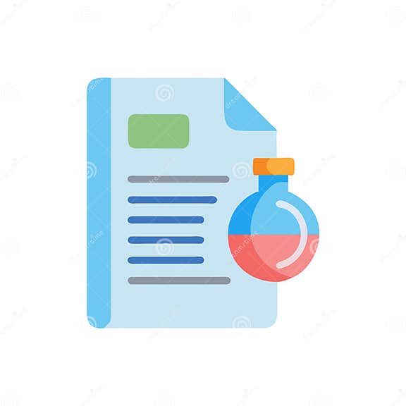 Research Document Icon for Learning Activities Stock Illustration ...