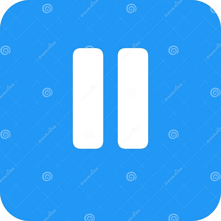 Icon Designed for Symbol of the Pause. Stock Illustration ...