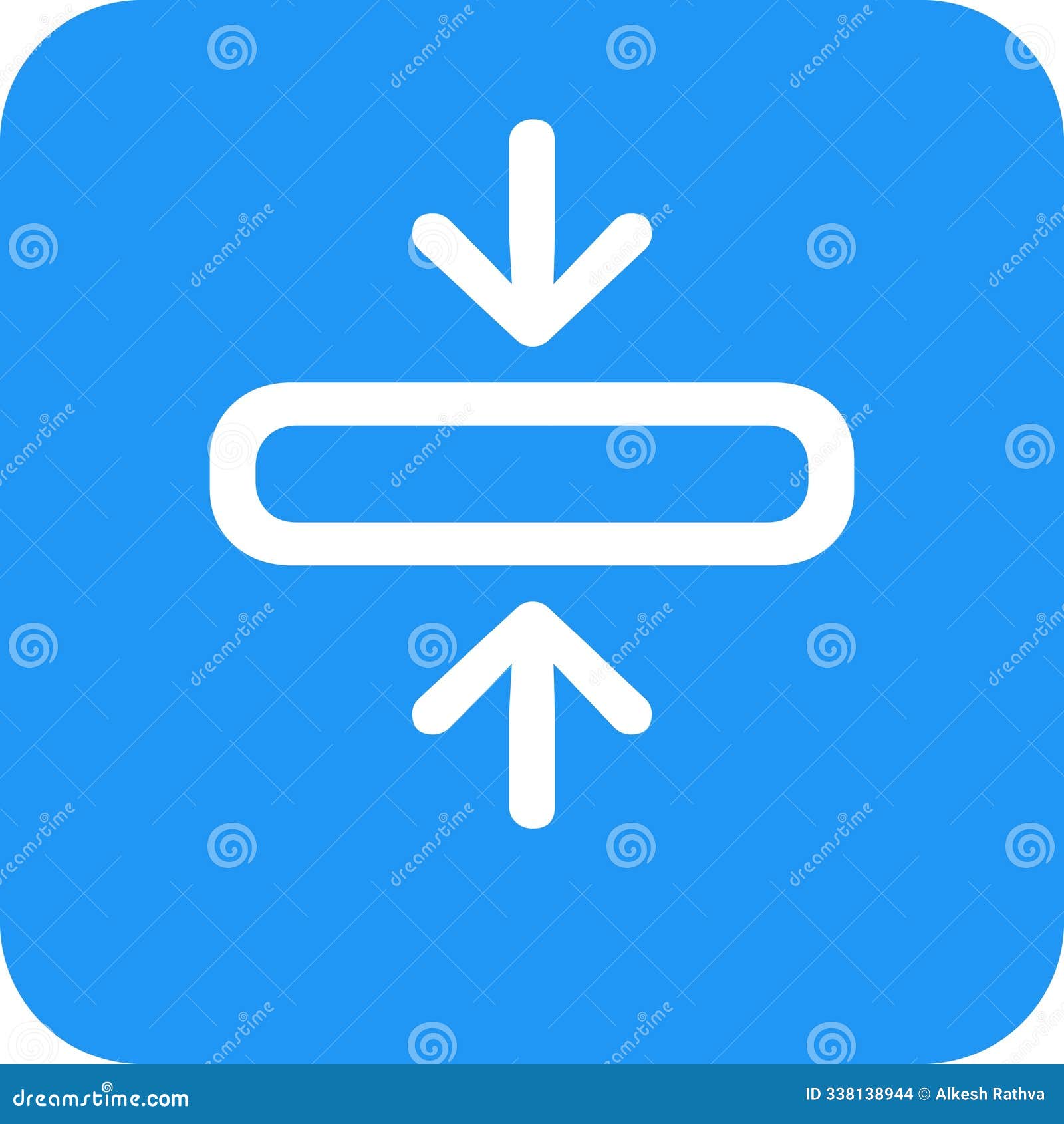 Symbol of Rectangle with Inversion Arrow Stock Illustration ...