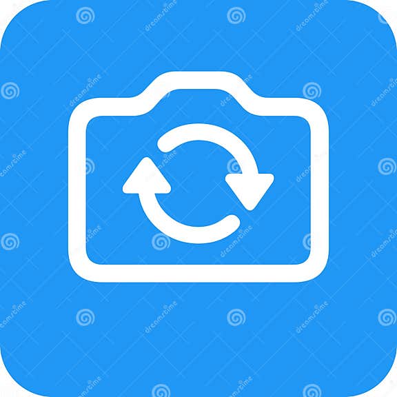 Icon Designed for Symbol on Switch on Camera. Stock Illustration ...