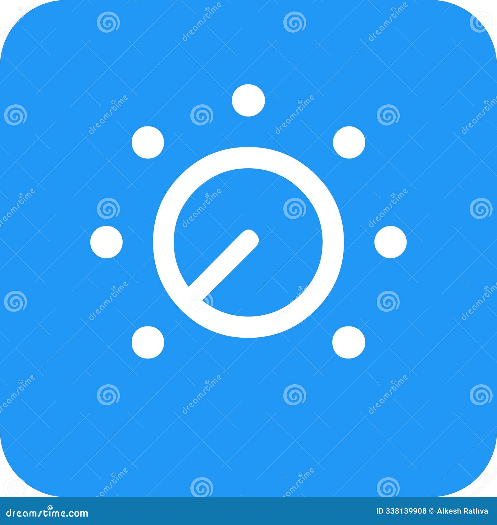 Icon Designed Which Represents Dial. Stock Illustration - Illustration ...