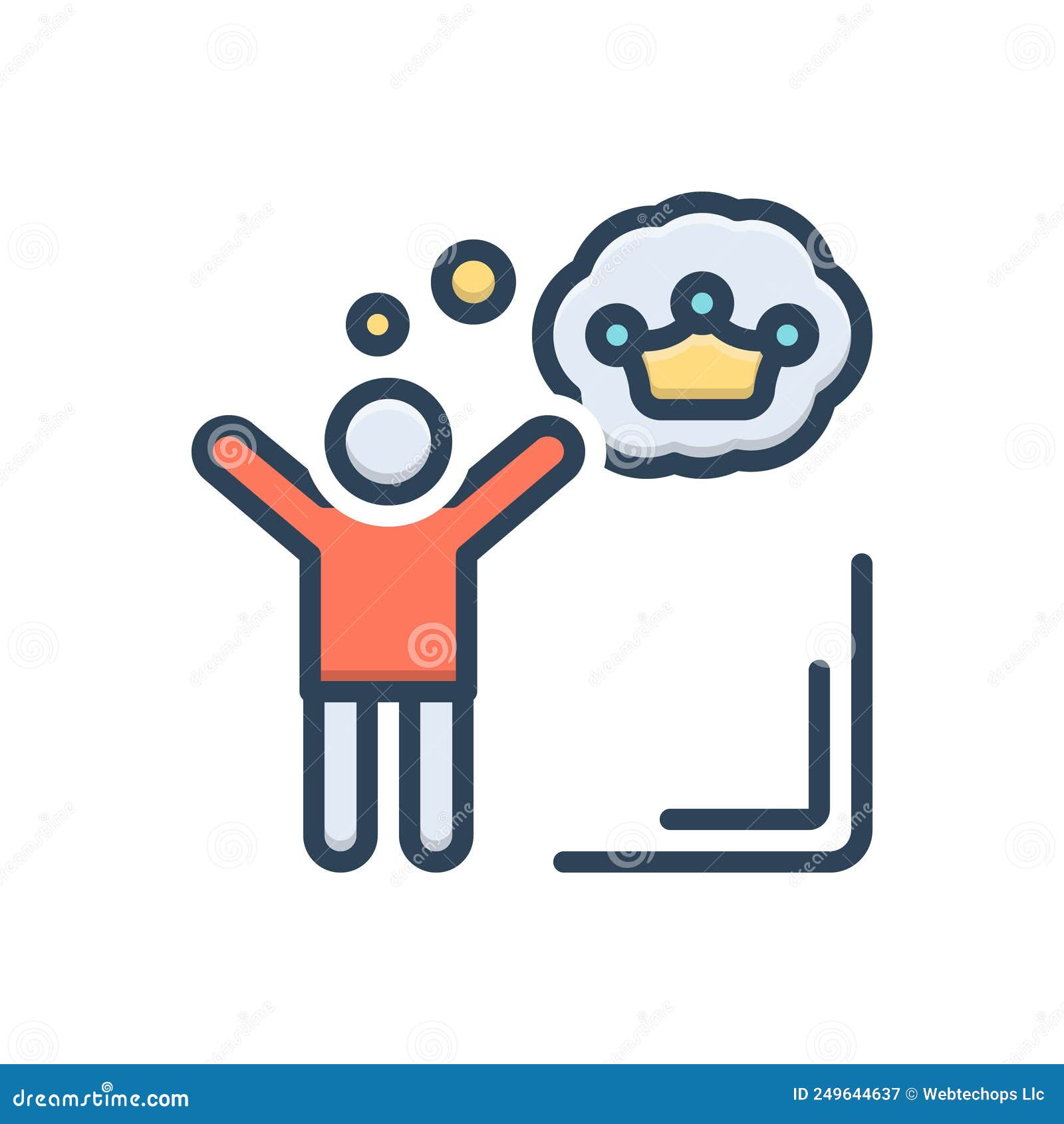 Color Illustration Icon for Desire, Wish and Want Stock Vector ...