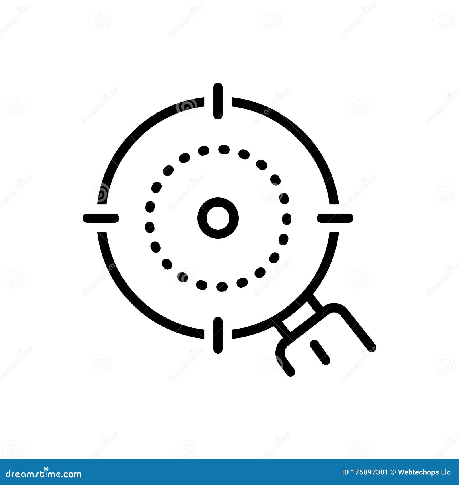 Black Line Icon for Detect, Explore and Find Stock Vector ... Black Line Icon for Detect, Explore and Find Stock Vector ...