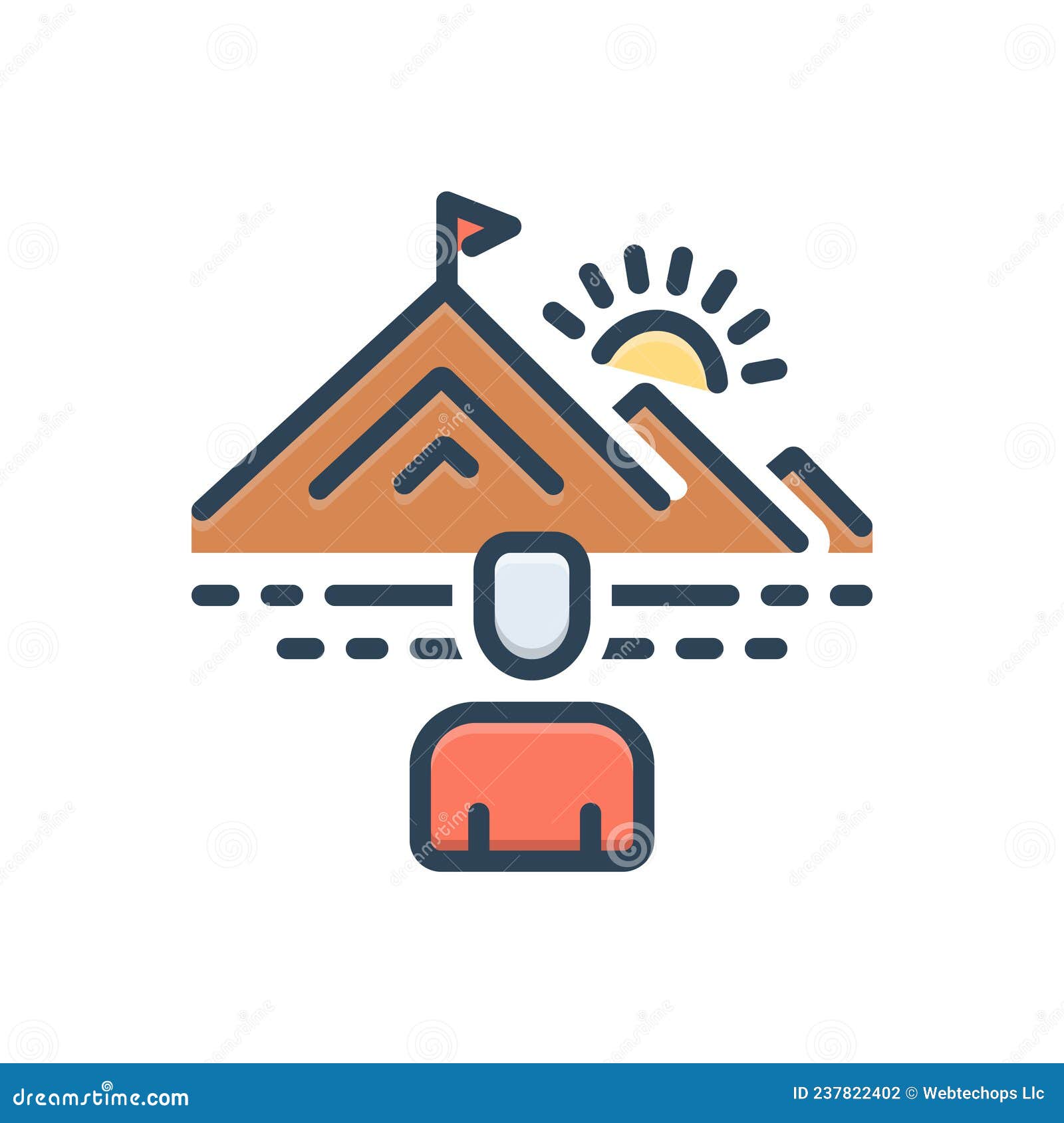 Determine Career Path Concept Icon Royalty-Free Cartoon | CartoonDealer ...