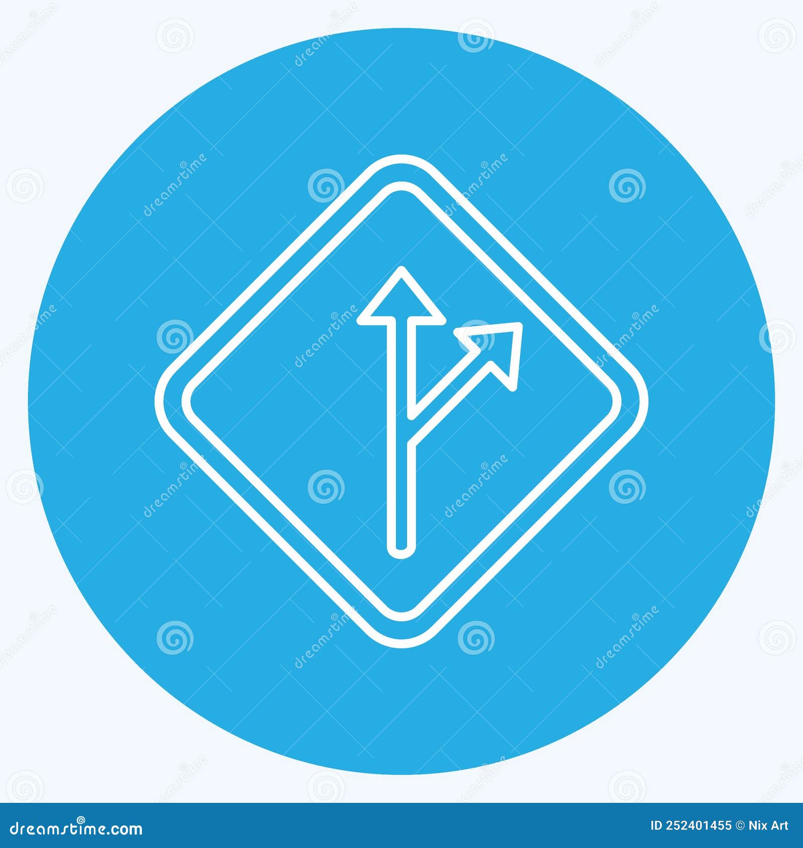 Icon Deviation Sign. Suitable For Education Symbol. Blue Eyes Style ...