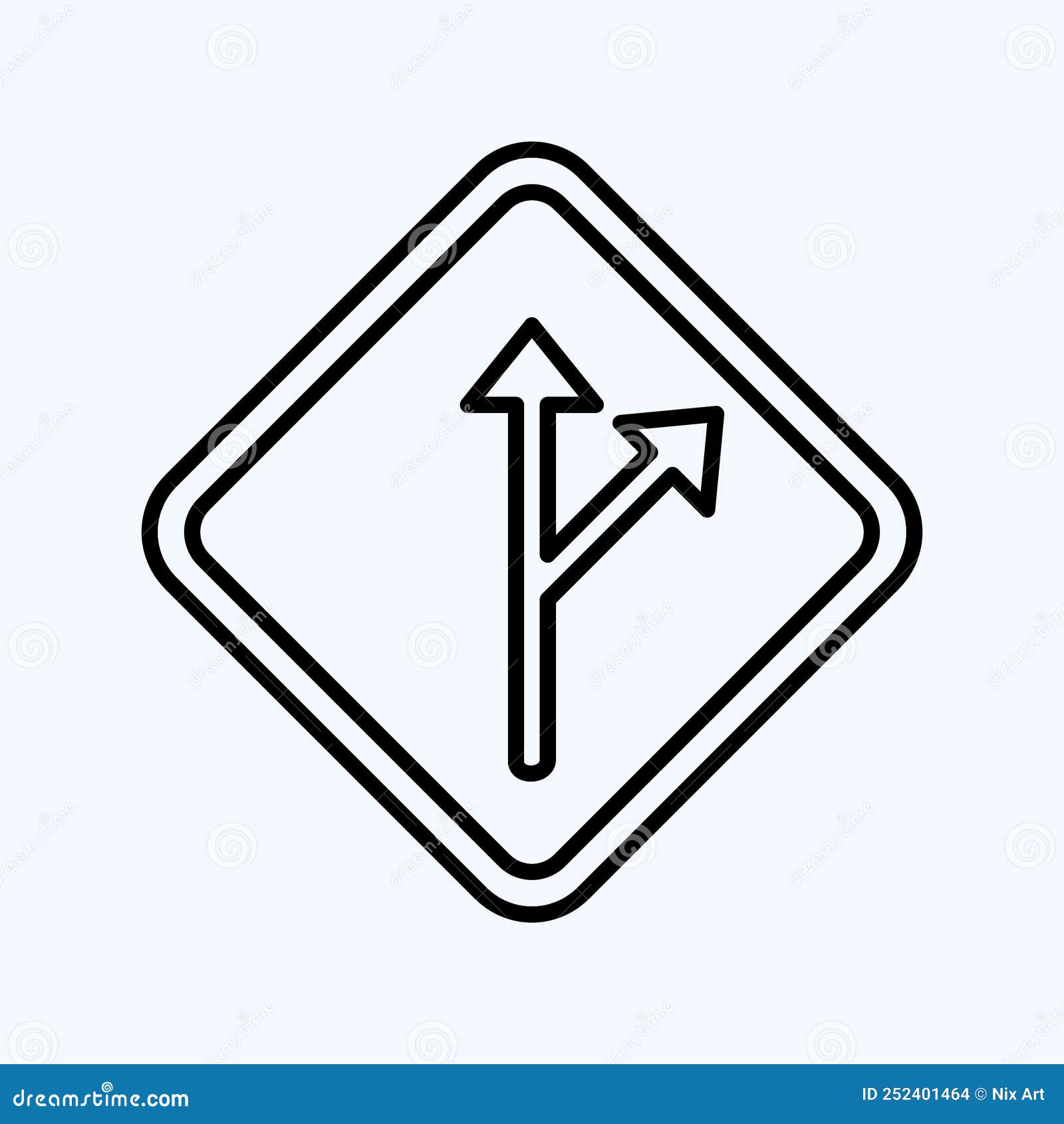 Icon Deviation Sign. Suitable For Education Symbol. Line Style. Simple ...