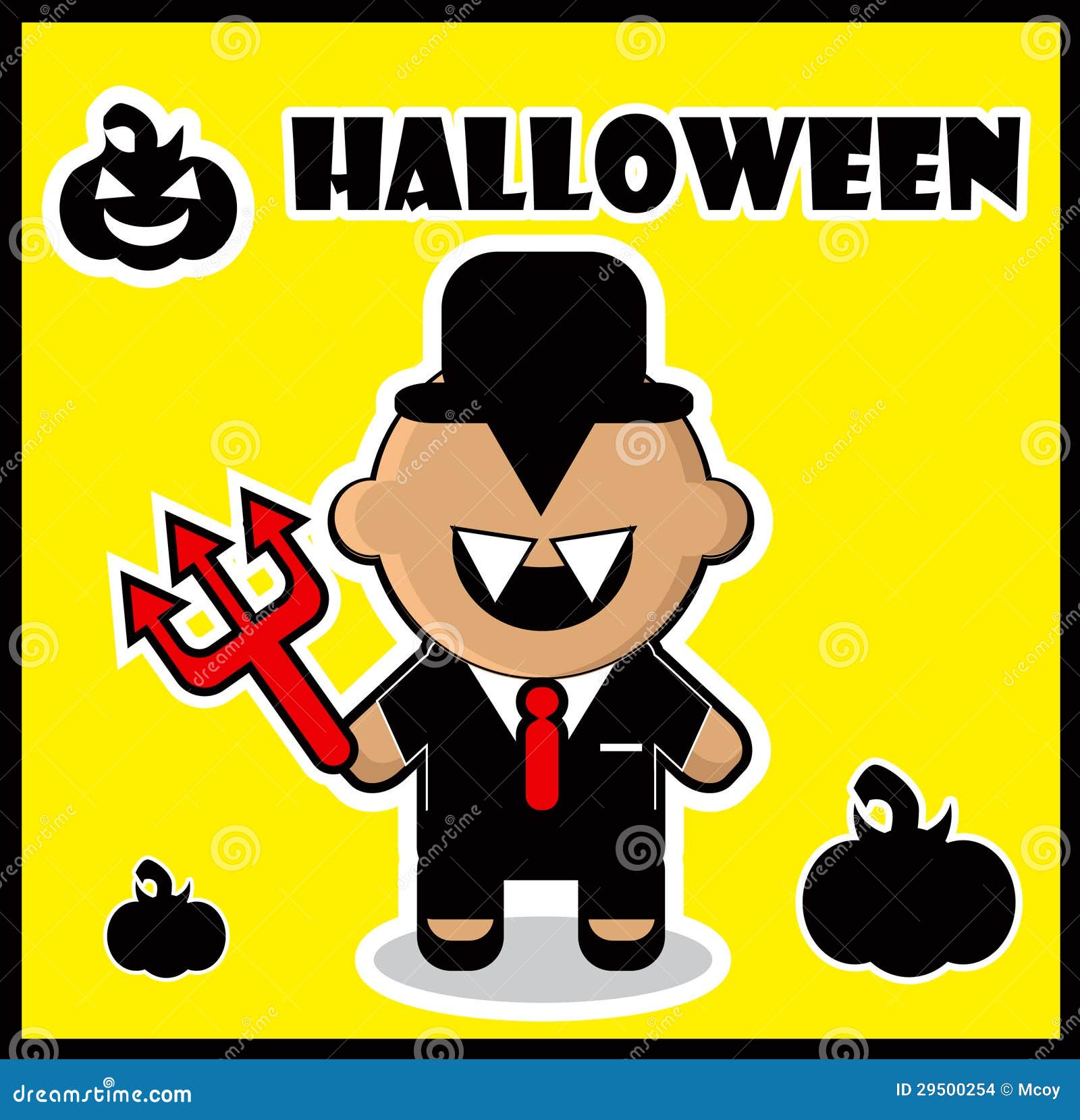Icon Devil Businessman Dracula Card Poster Background Stock Photo ...