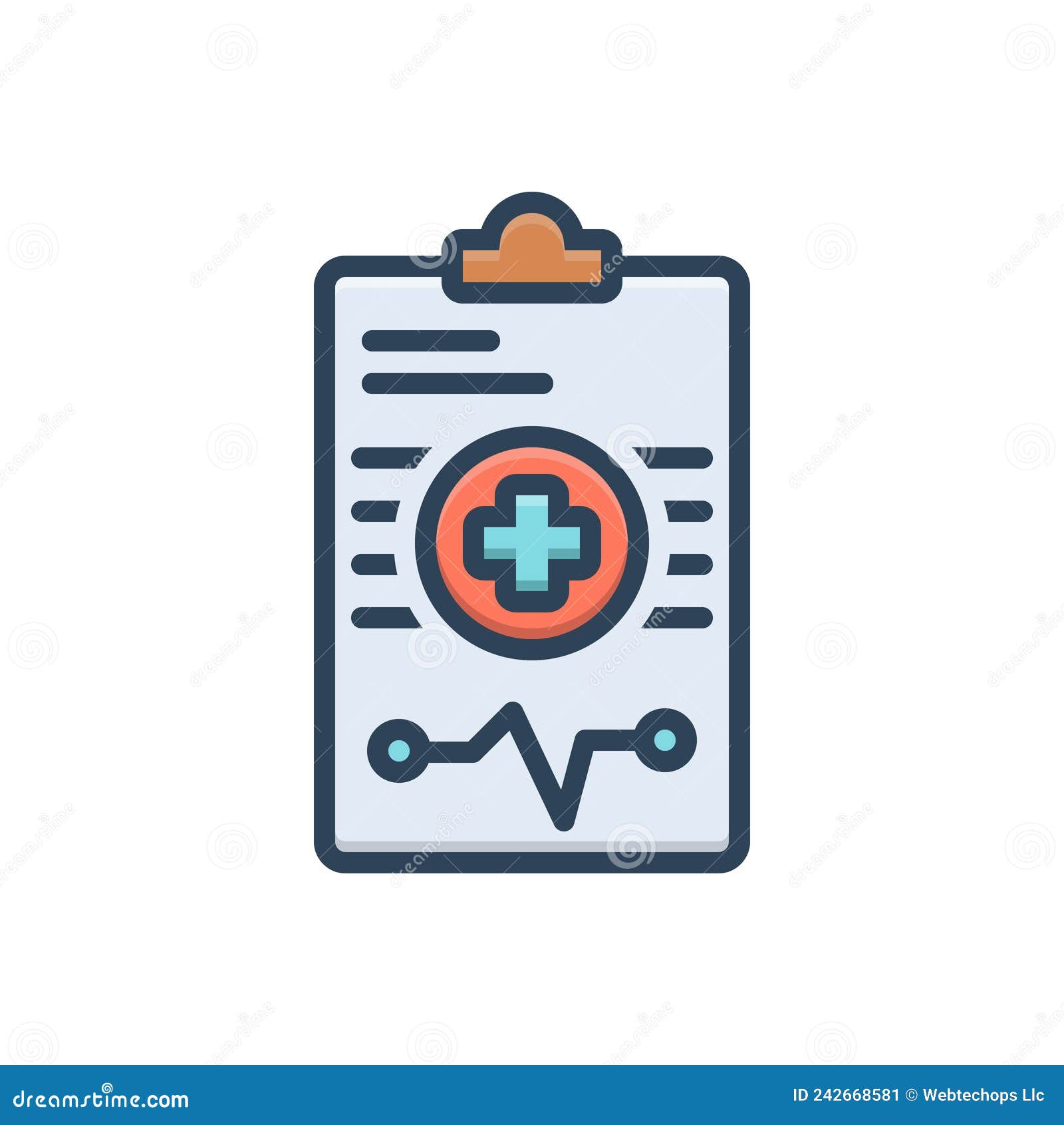Color Illustration Icon for Diagnosis, Medical and Healthcare Stock ...