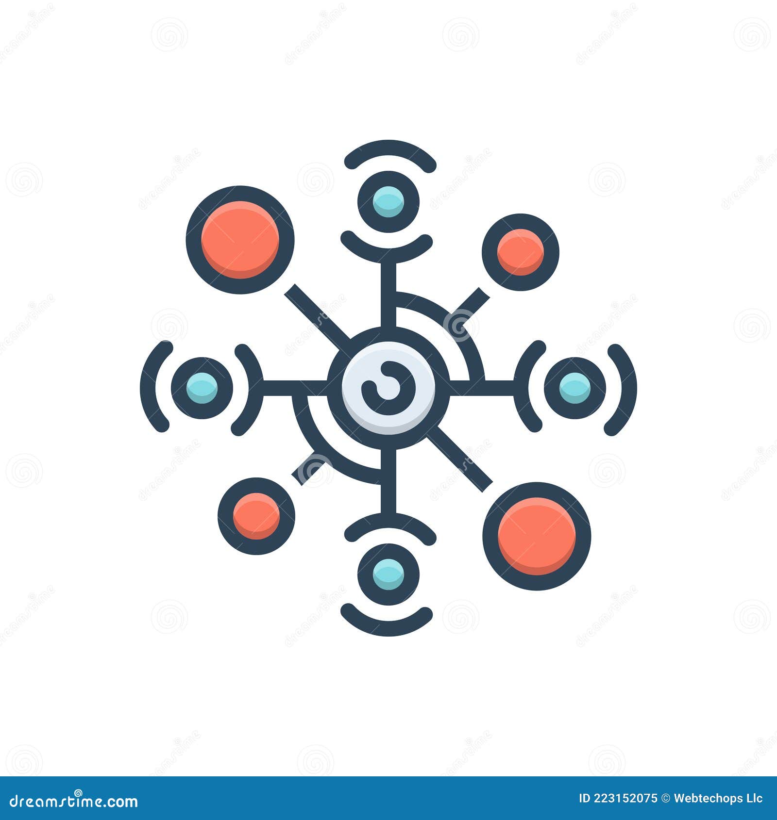 Color Illustration Icon for Diagram, Delineation and Sketch Stock ...