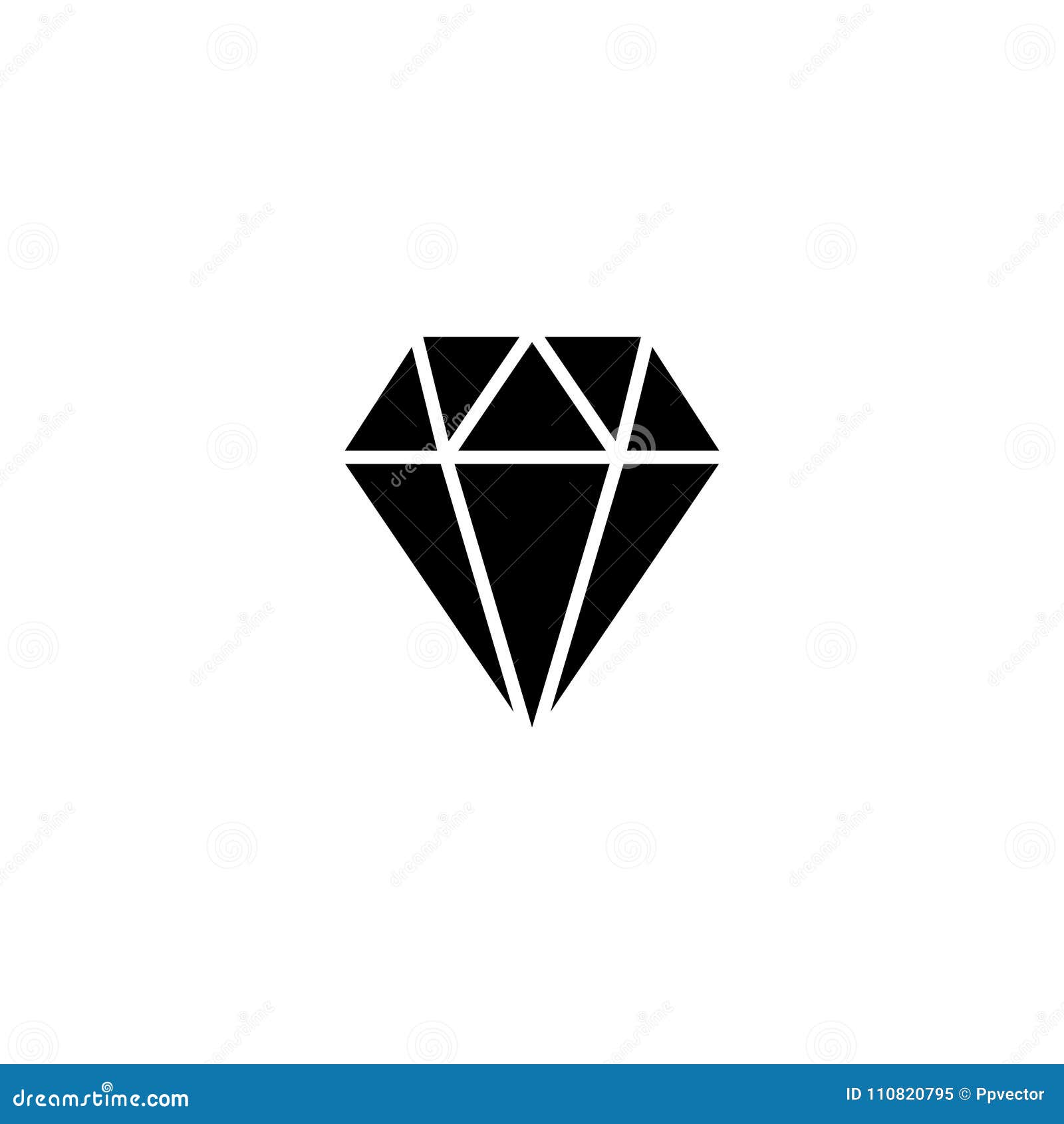 Icon. Diamond symbol sign stock vector. Illustration of icon - 110820795