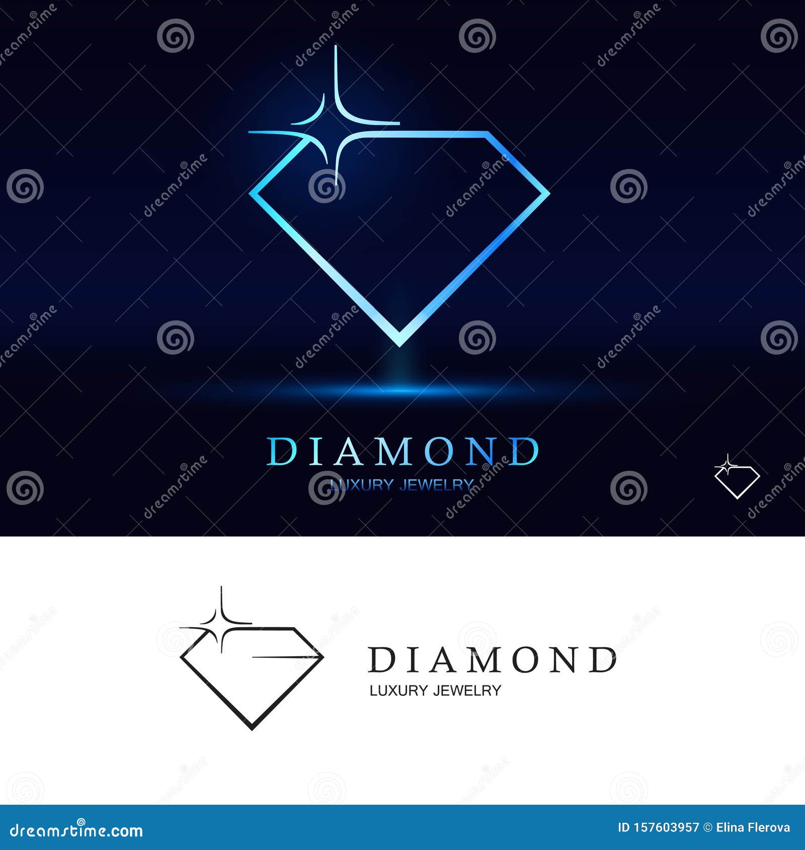 Icon diamond. Vector logo stock vector. Illustration of symbol - 157603957