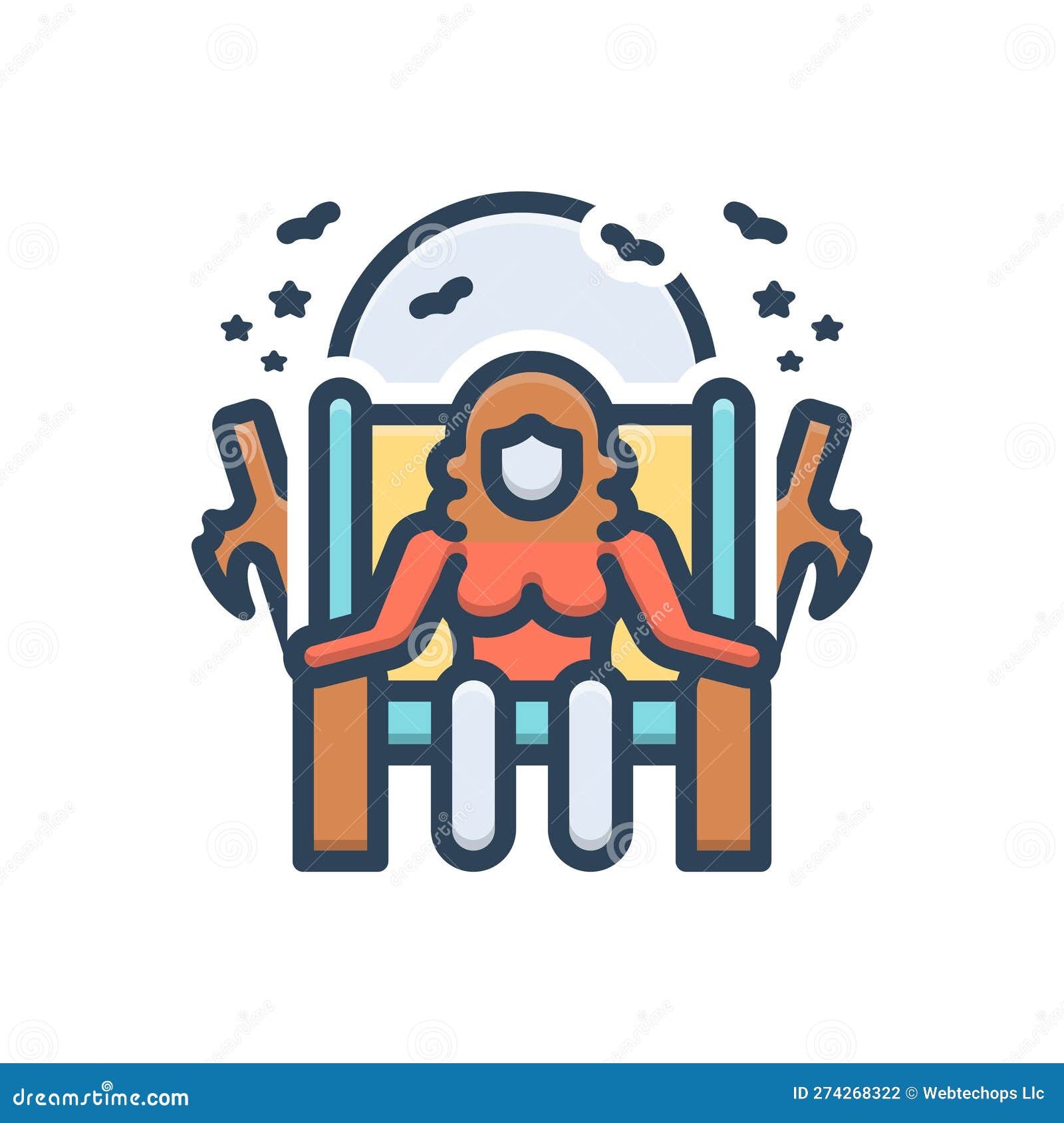 Color Illustration Icon for Diana, Hecate and Ancient Stock ...