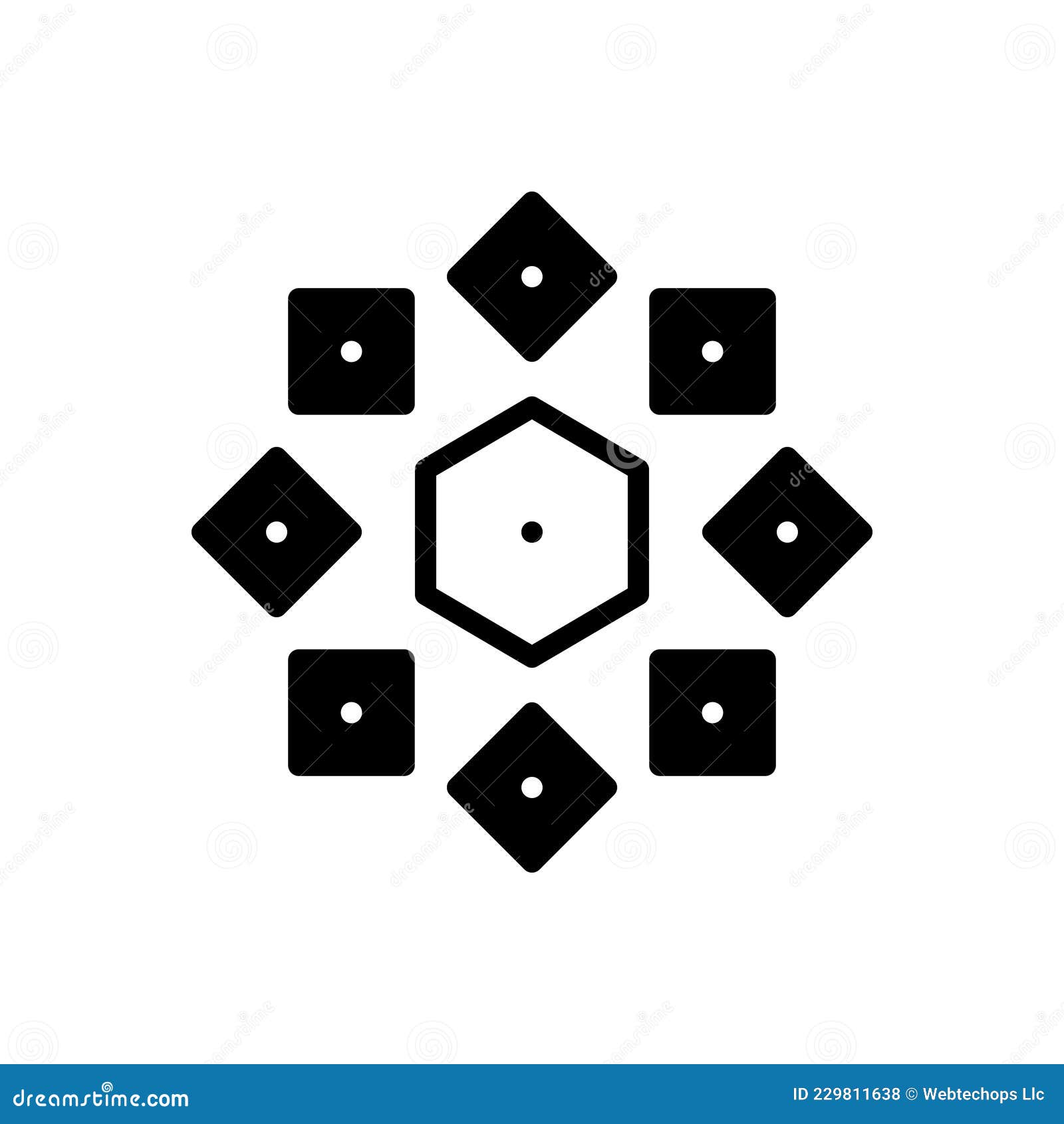 Black Solid Icon for Difference, Odds and Disjunction Stock Vector ...