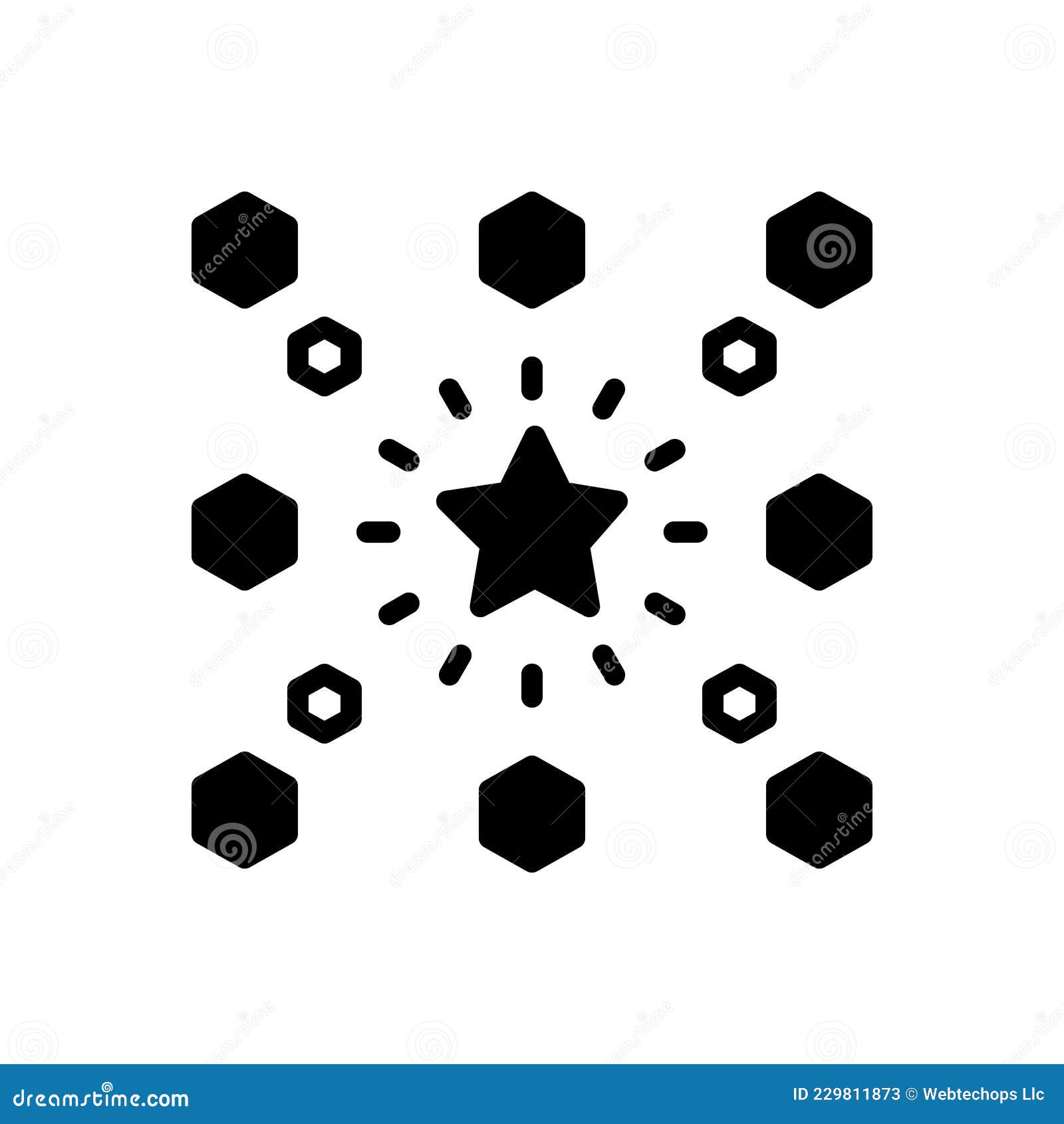 Black Solid Icon for Different, Apart and Various Stock Vector ...