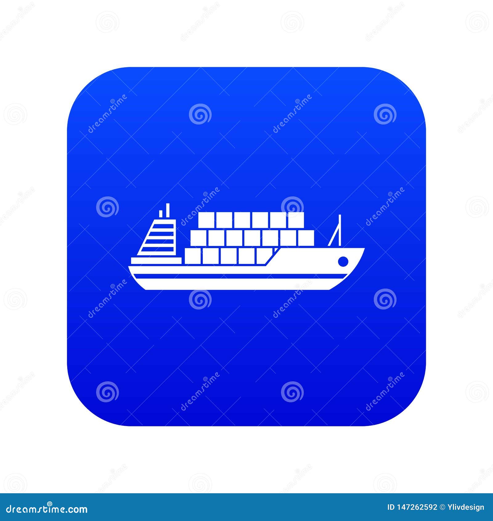 Icon digital blue stock vector. Illustration of crate - 147262592
