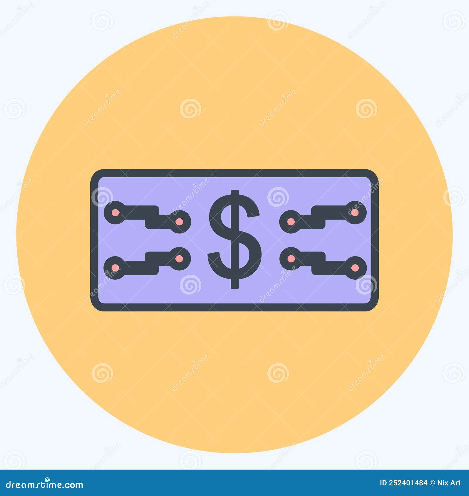 Icon Digital Currency. Suitable for Digital Web Symbol. Color Mate ...
