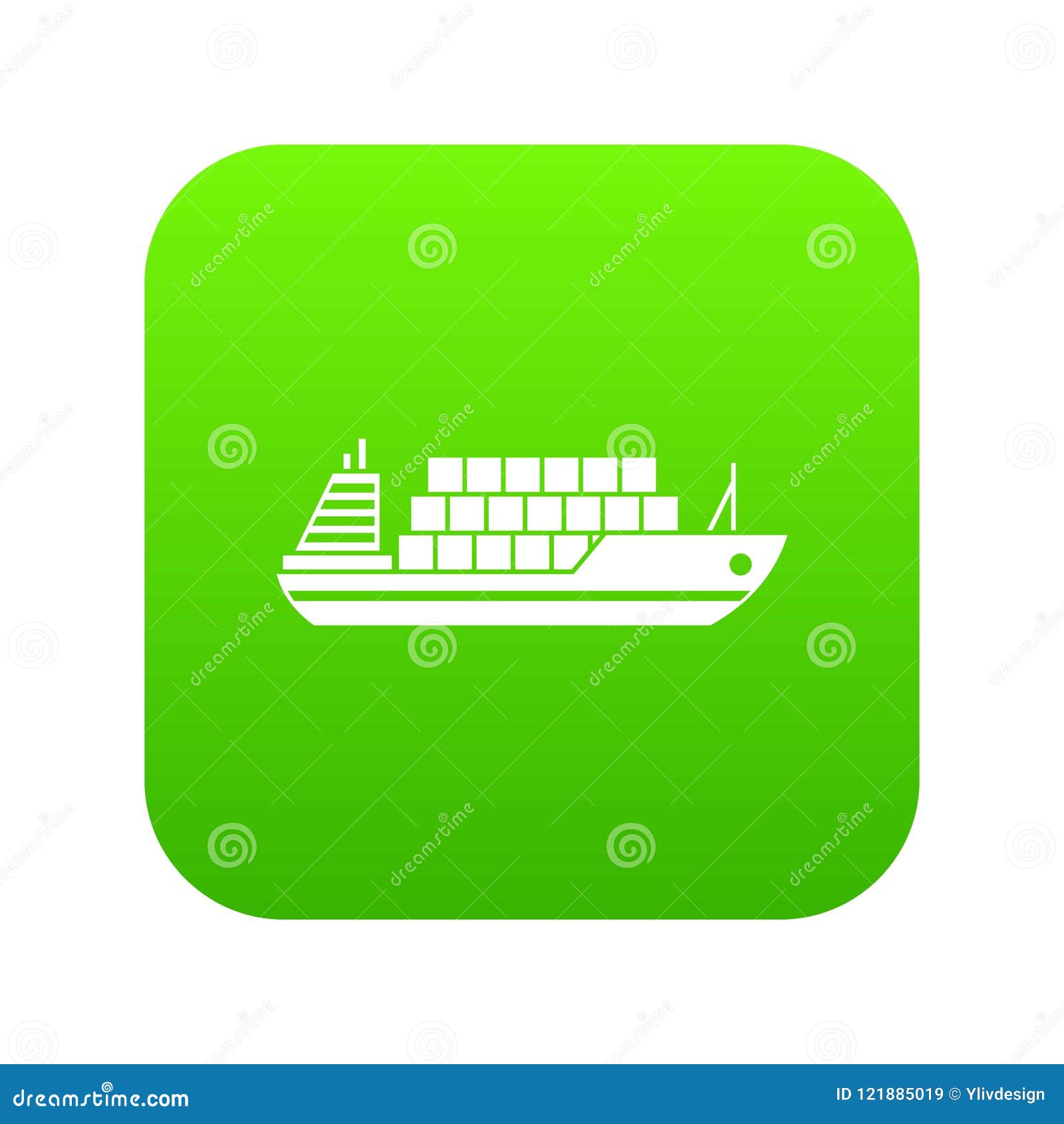 Icon digital green stock vector. Illustration of outdoors - 121885019