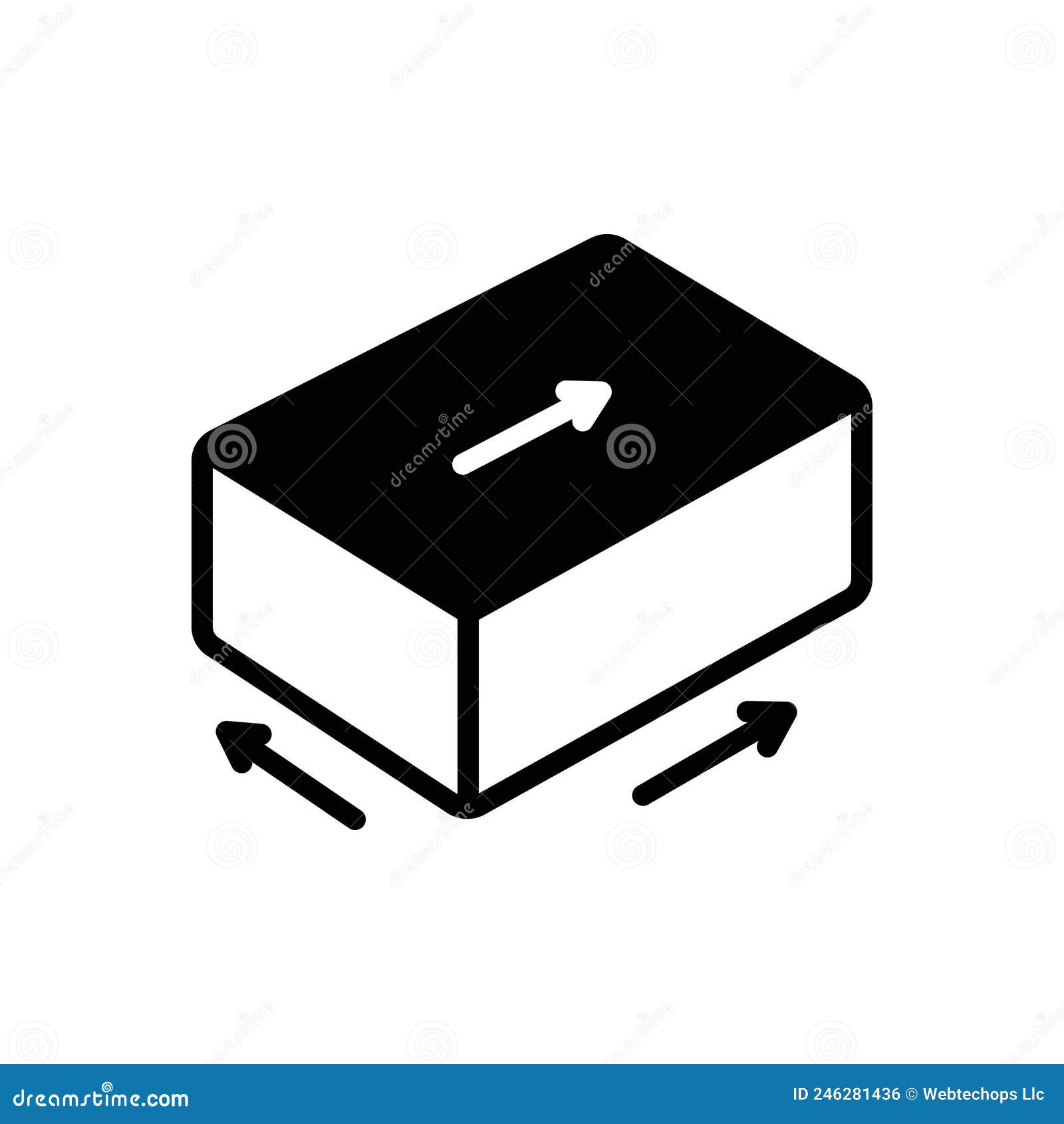 Black Solid Icon for Dimension, Width and Measurements Stock Vector ...