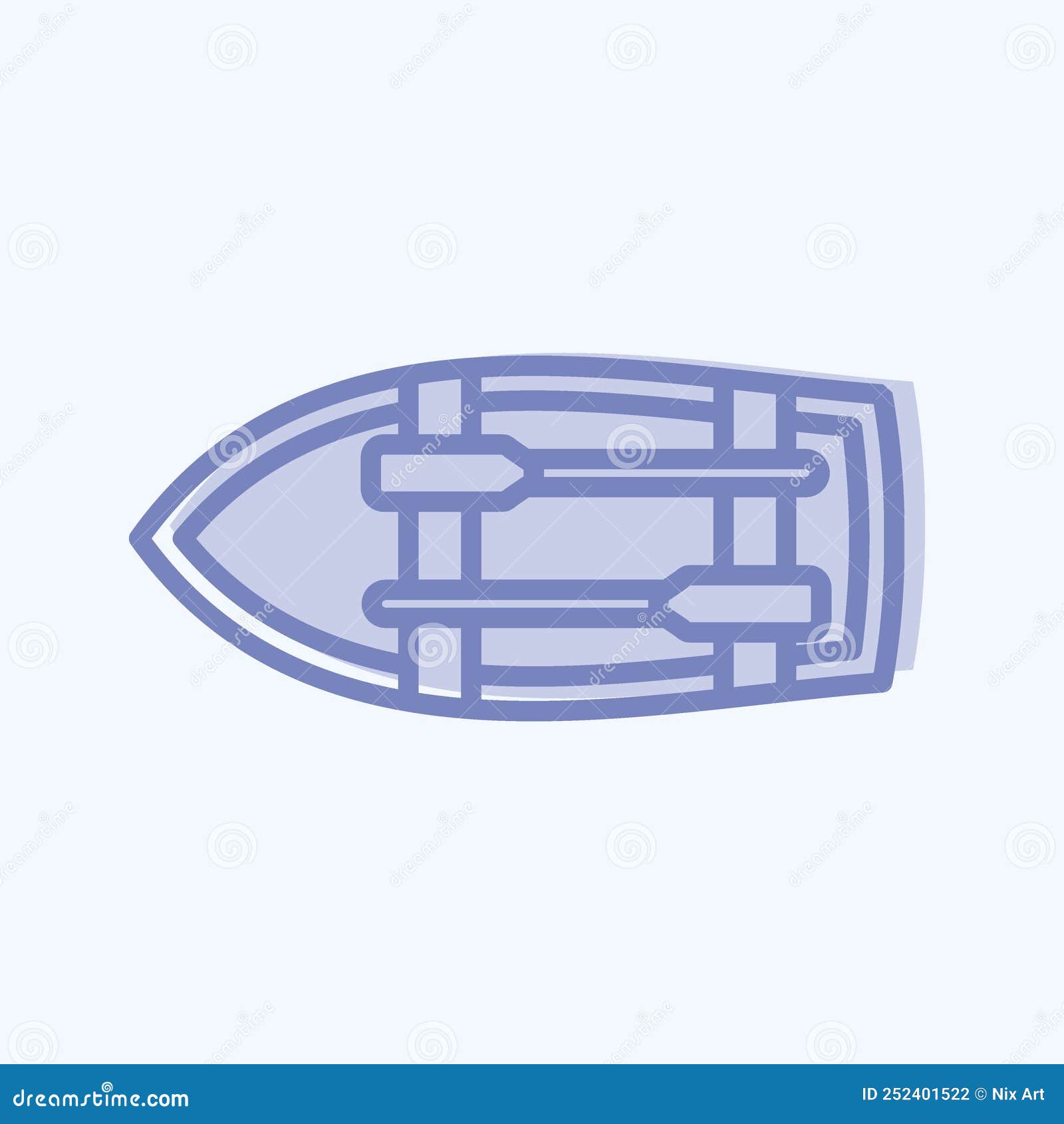 Icon Dinghy. Suitable For Education Symbol. Color Mate Style. Simple ...