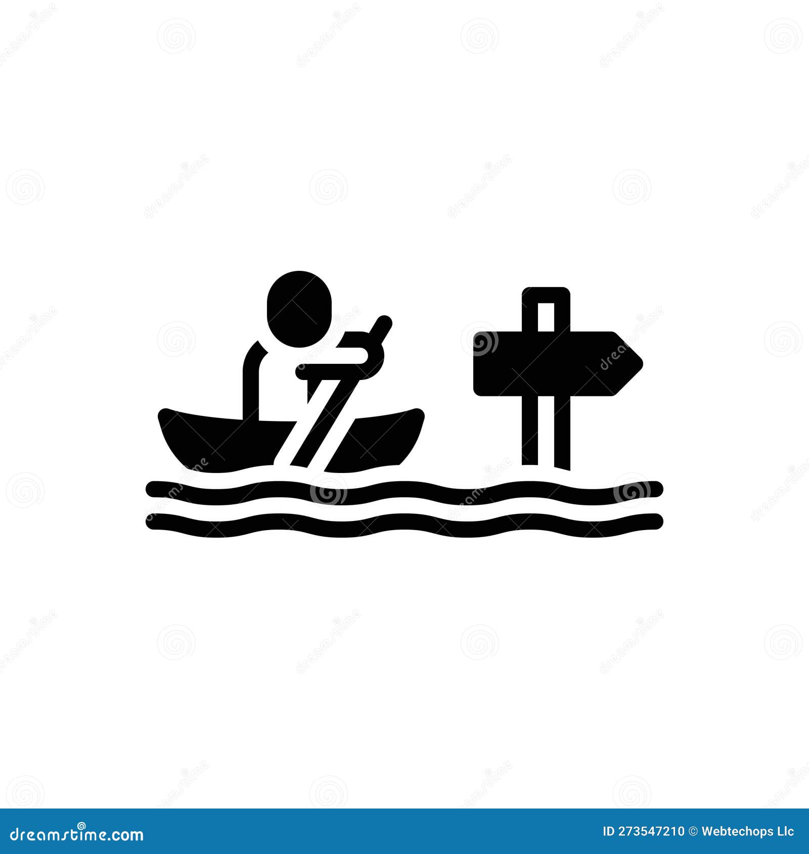 Black Solid Icon for Direction, Flank and Boatman Stock Vector ...