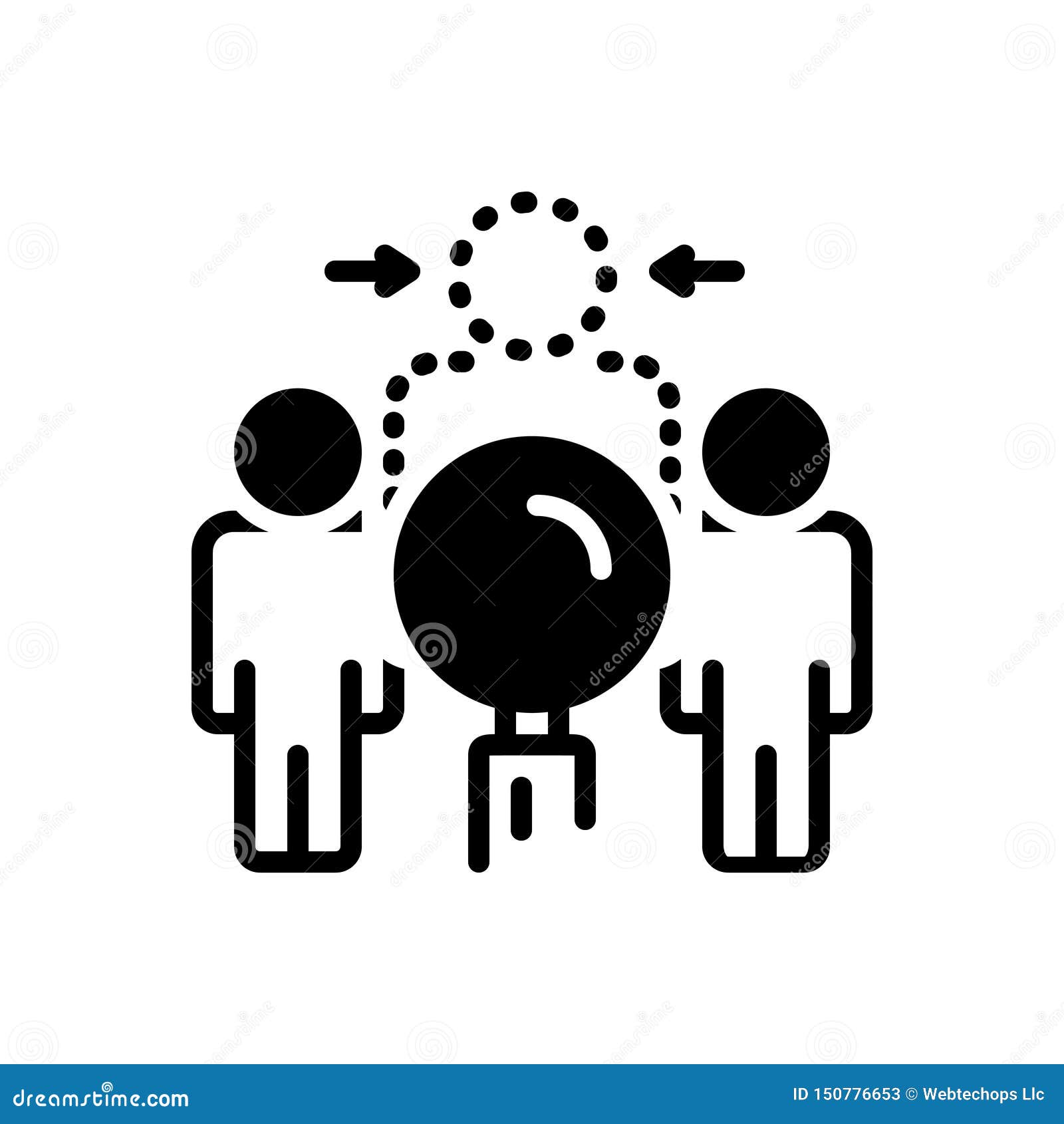 Black Solid Icon for Disappearance, Evanescence and Invisibility Stock ...