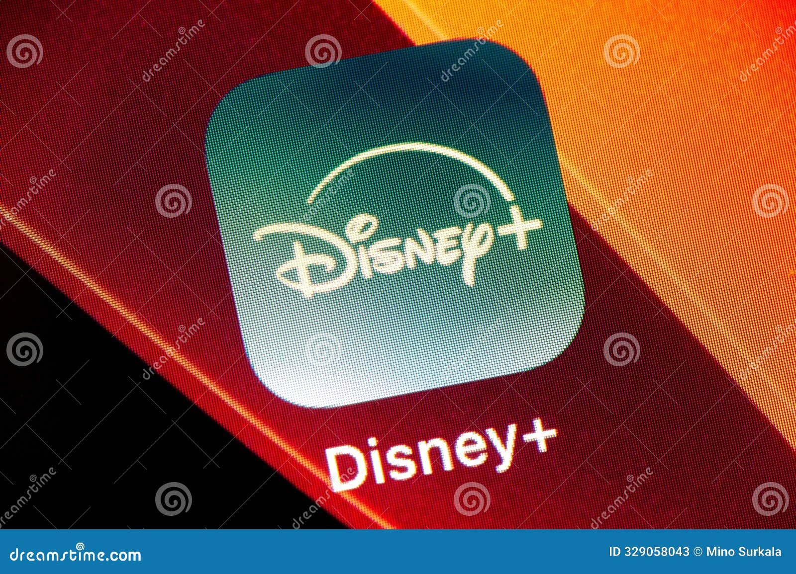 Icon of Disney Plus Video Streaming Service Mobile App on Mobile Device ...