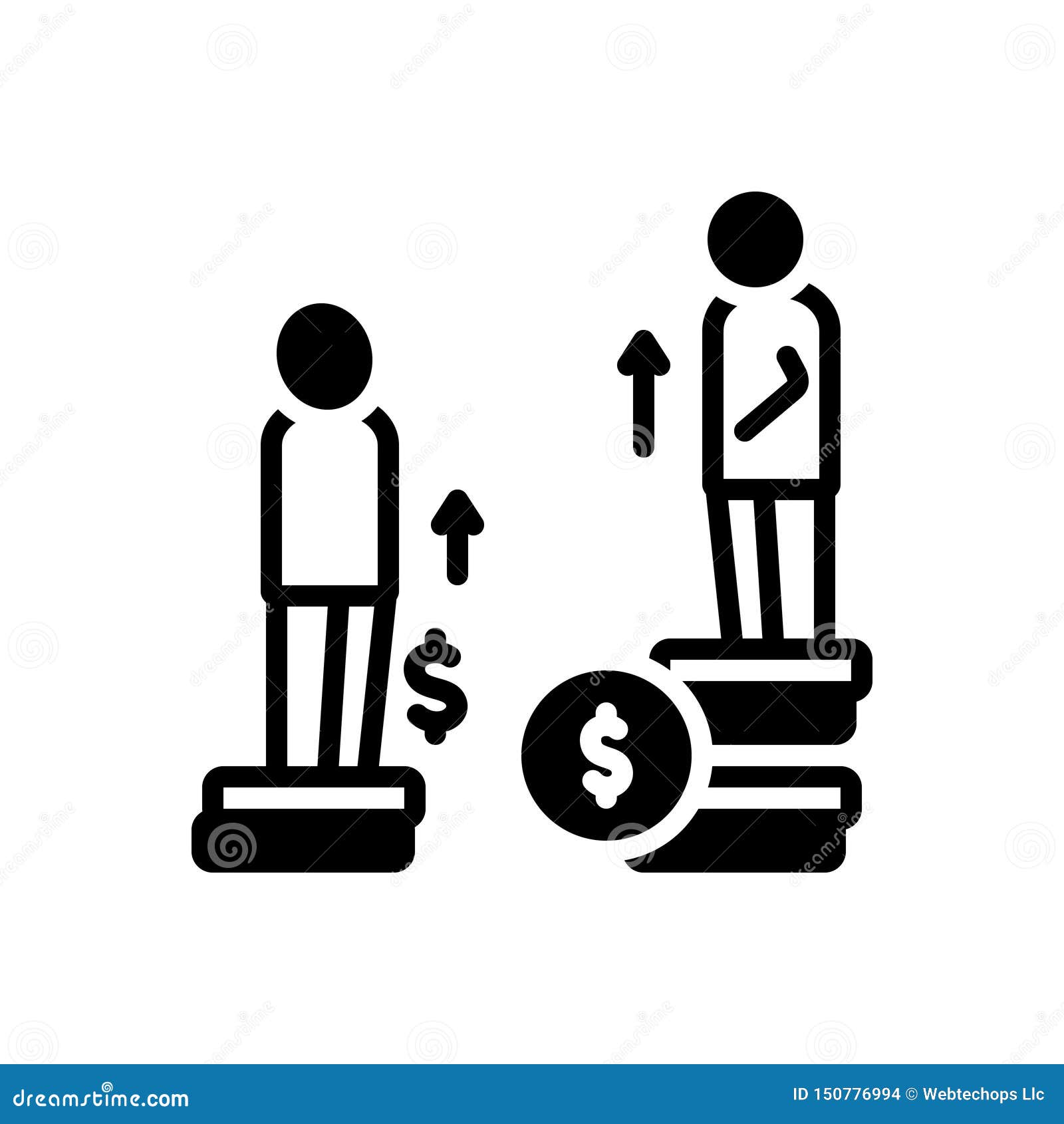 Black Solid Icon for Disparity, Difference and Odds Stock Vector ...